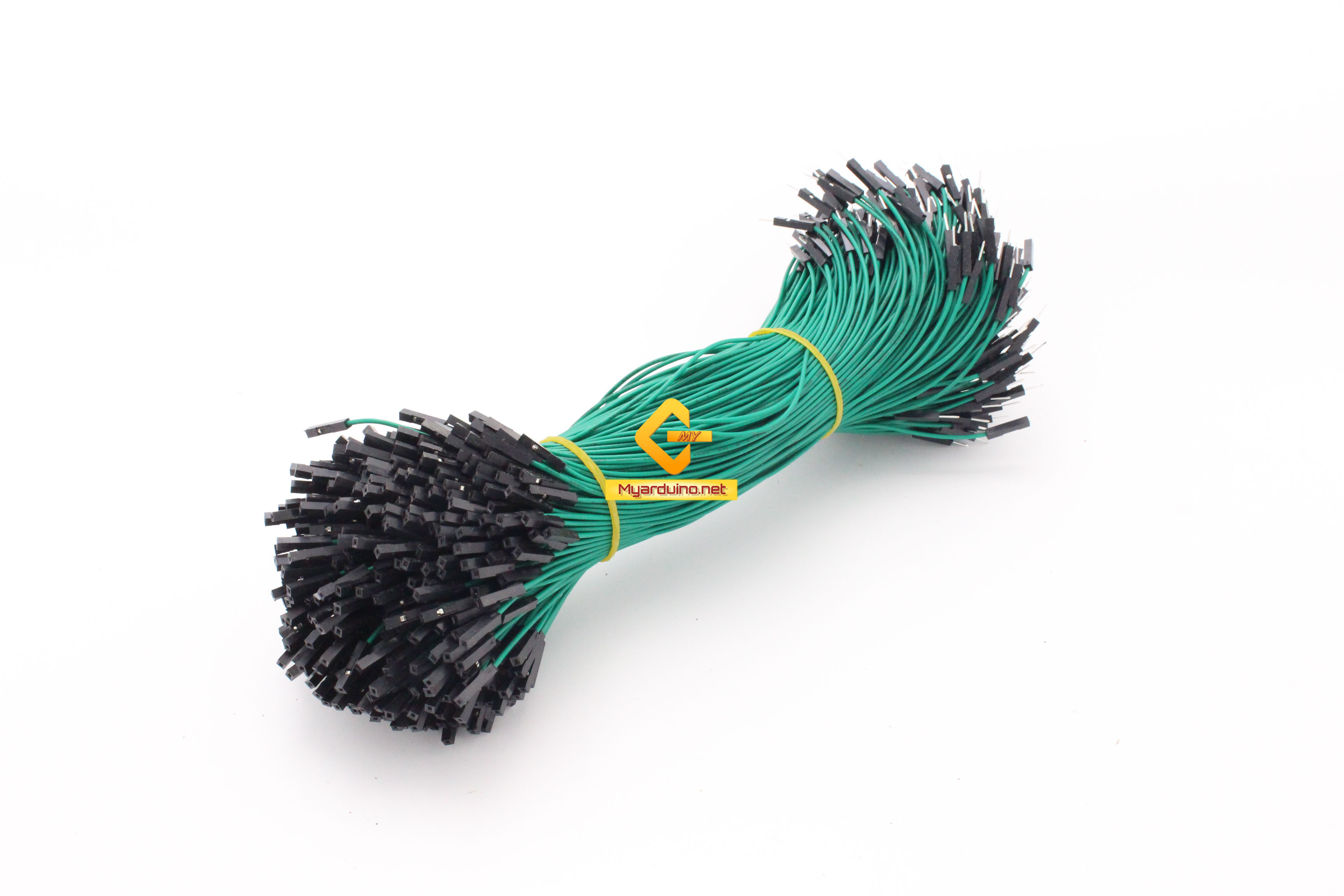 สายไฟจัมเปอร์ 20cm ผู้ เมีย สีเขียว จำนวน 10 เส้น หนาพิเศษ 24awg ขาย Arduino อุปกรณ์ Arduino