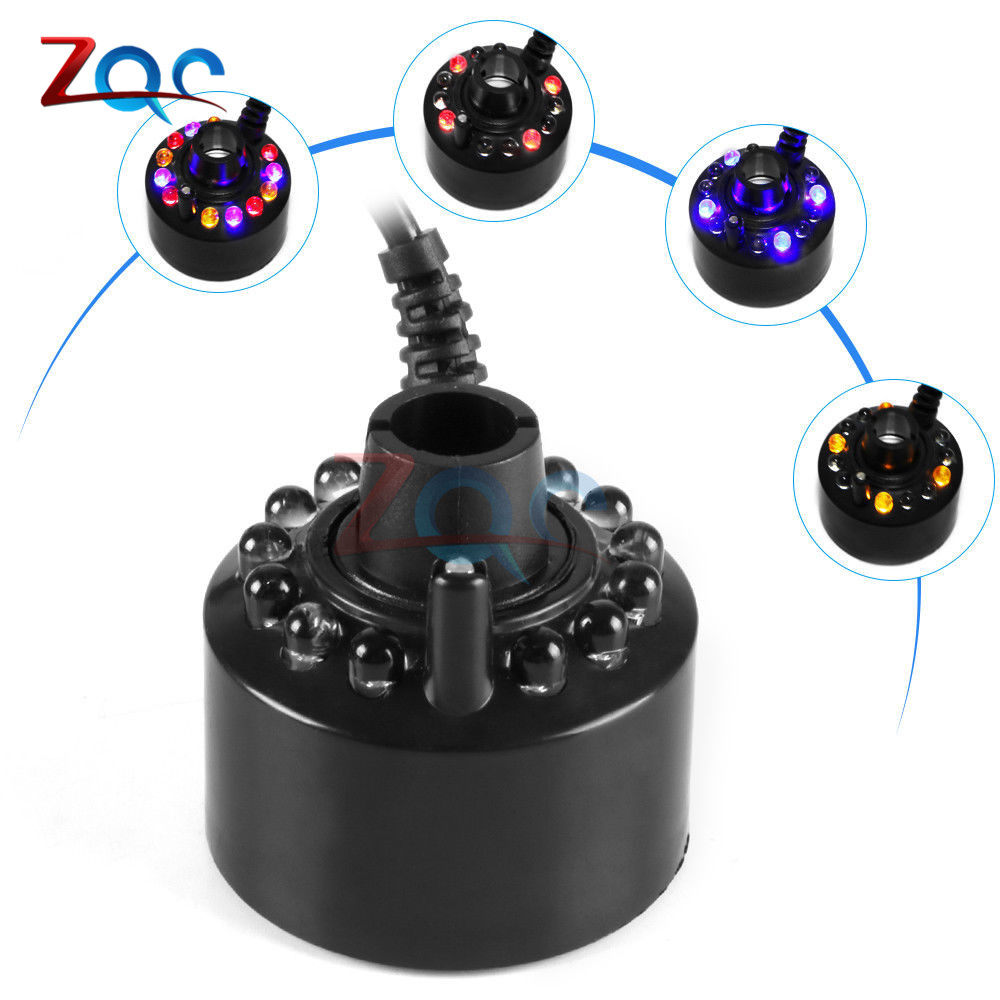 โมดูลพ่นหมอกอัลตร้าโซนิค 24VDC พร้อมไฟ LED Super Ultrasonic Mist Maker ...