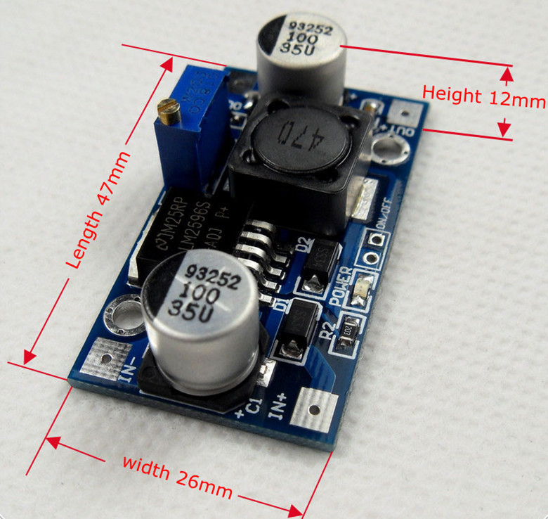 LM2596 DC-DC Adjustable Step-Down Power Module - ขาย Arduino อุปกรณ์ ...