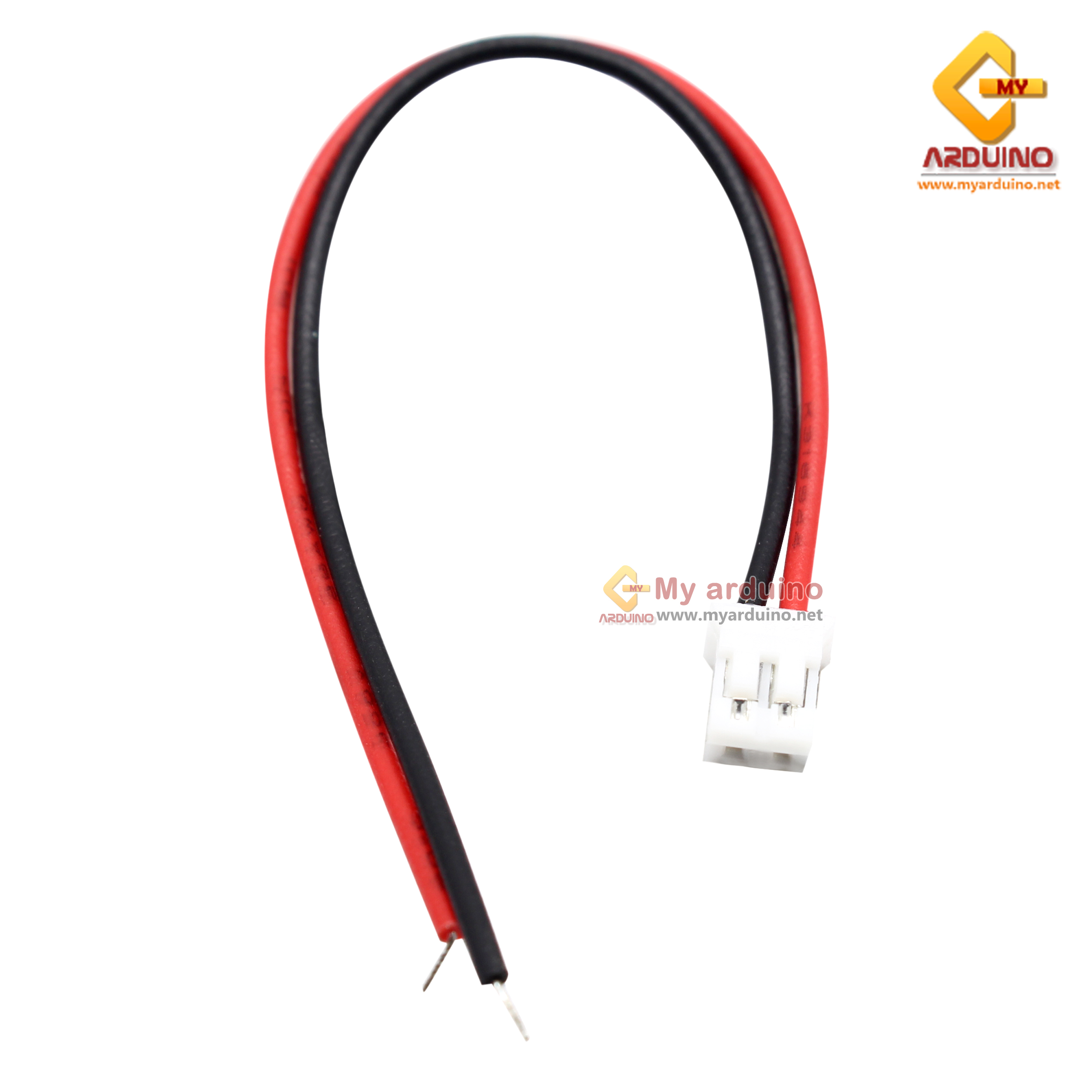 PH2.0 cable connector 2.0mm 2p ขั้วต่อคอนเน็กเตอร์ ตัวผู้พร้อมสายไฟยาว 10cm - ขาย Arduino ...
