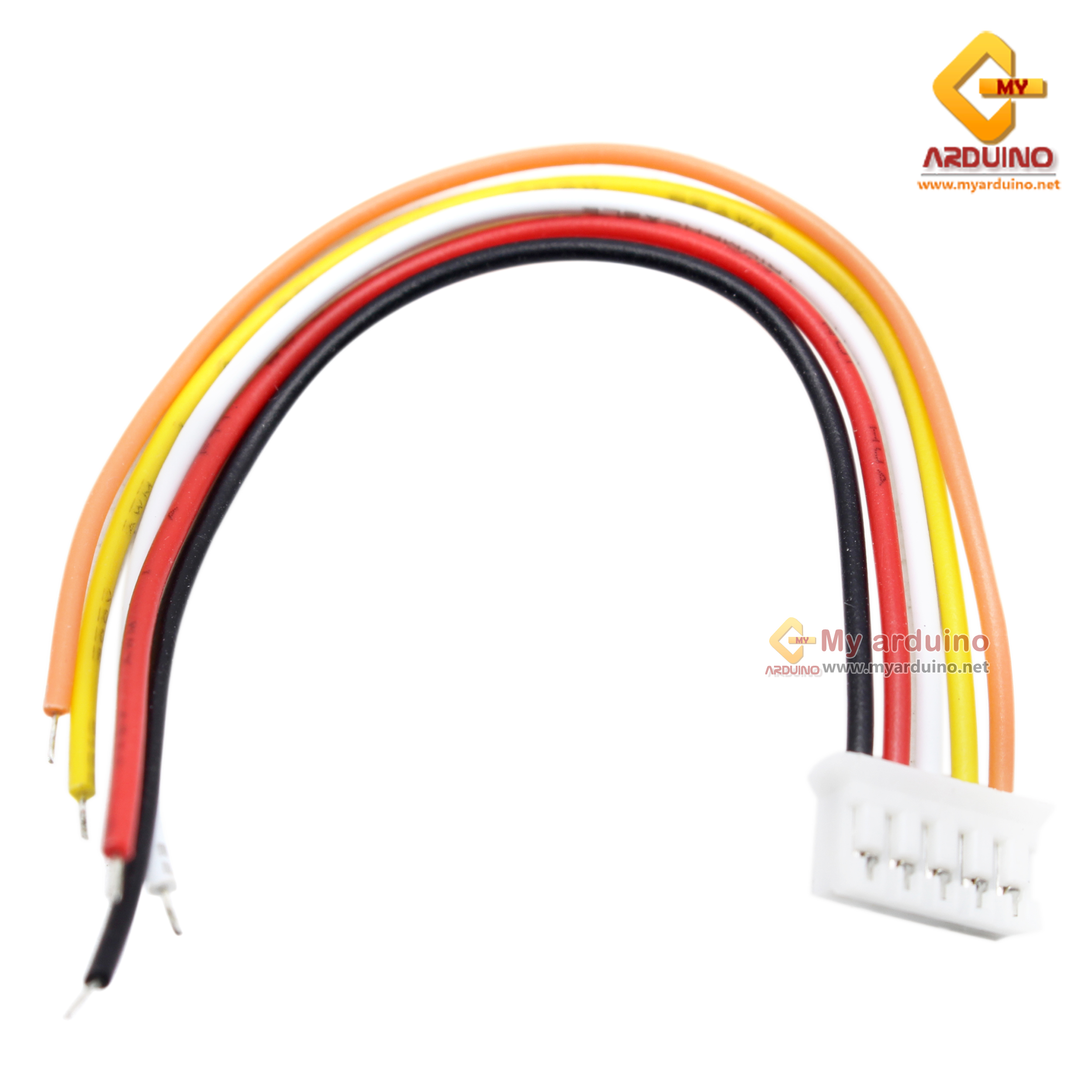PH2.0 cable connector 2.0mm 5p ขั้วต่อคอนเน็กเตอร์ ตัวผู้พร้อมสายไฟยาว 10cm - ขาย Arduino ...