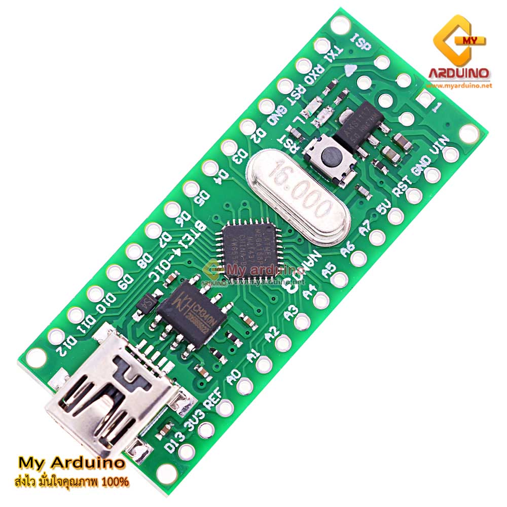 Arduino Nano V3.0 ATmega168 CH340 Mini USB - ขาย Arduino อุปกรณ์ ...