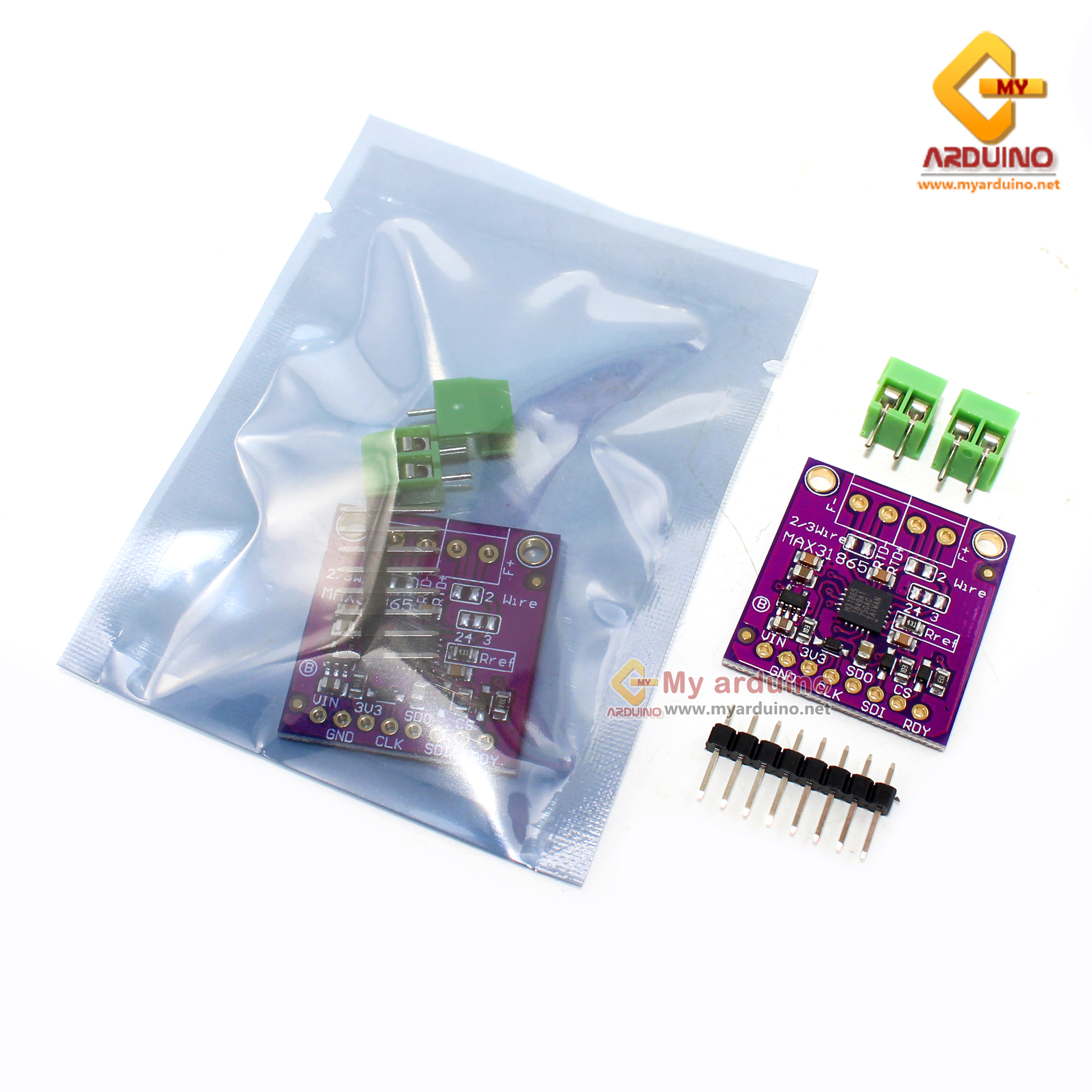 MAX31865 PT100/PT1000 RTD-to-Digital Converter Board Temperature ...
