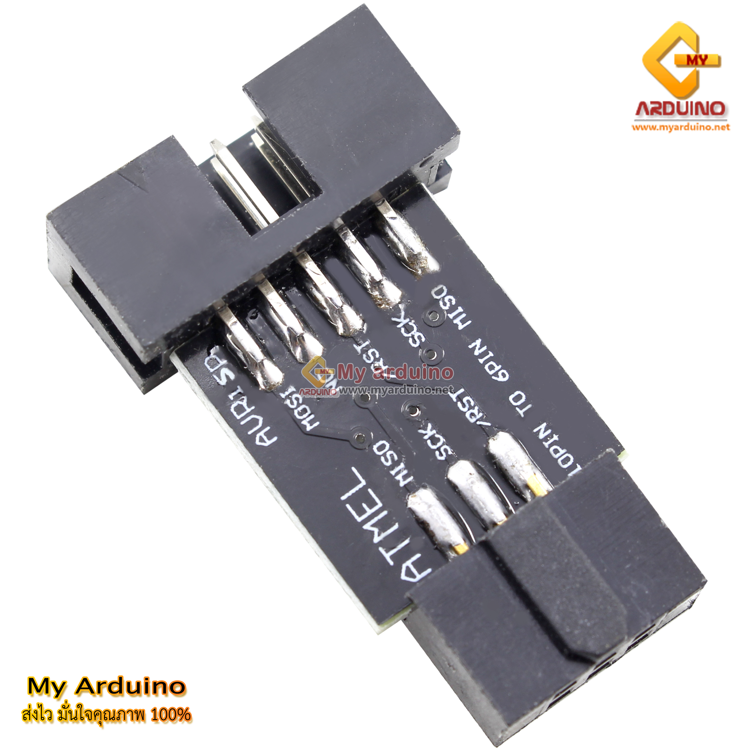 AVRISP/USBasp/STK500 10PIN to 6PIN Adapter BTE13-006 - ขาย Arduino ...