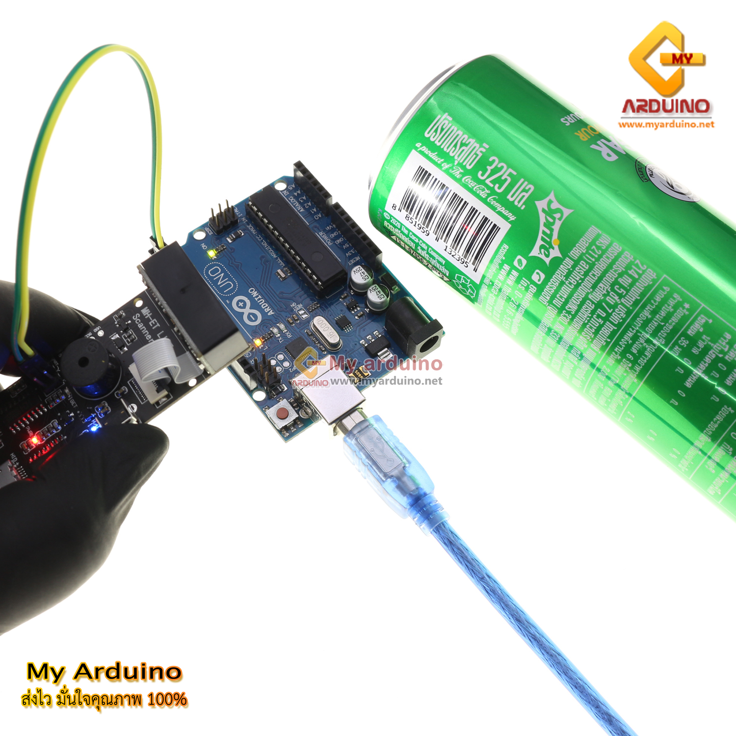 สอนใช้งาน Arduino อ่าน บาร์โค้ด คิวอาร์โค้ด MH-ET LIVE Scanner V3 ...