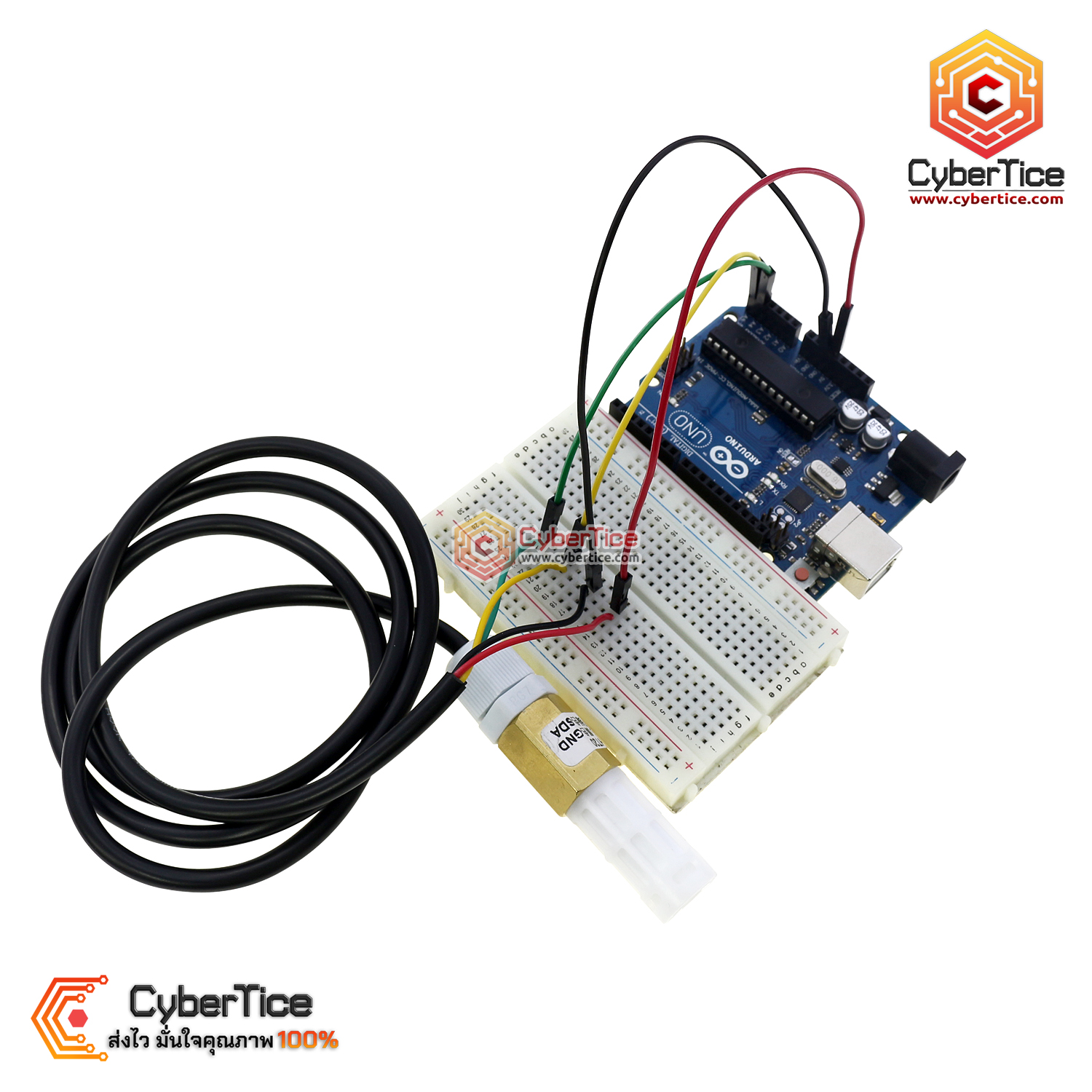 สอนใช้งาน Arduino SHT20 เซ็นเซอร์วัดอุณหภูมิและความชื้นกันน้ำ ในดินและ ...