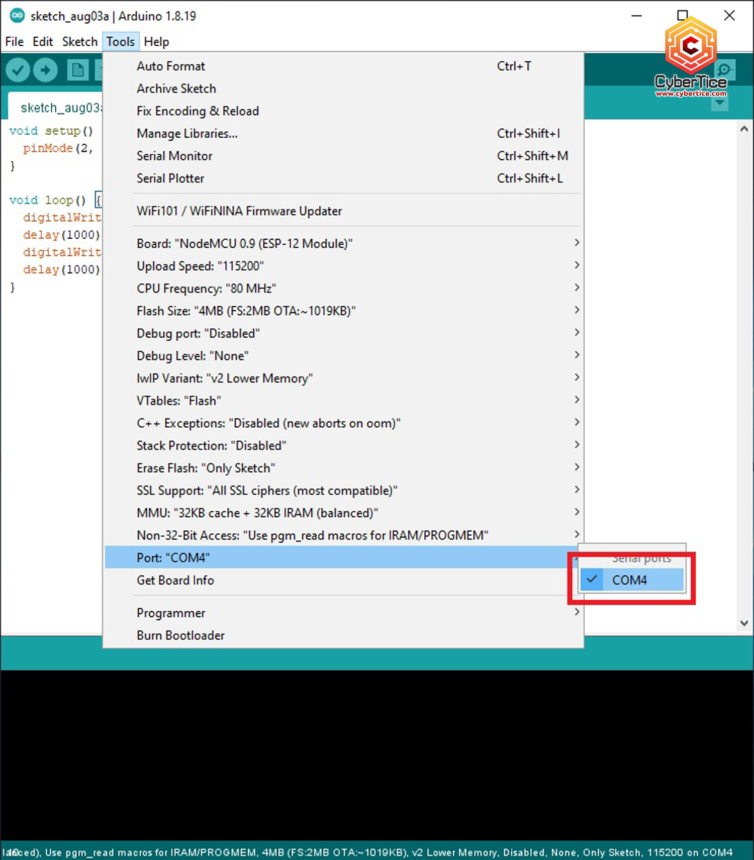สอนใช้งาน NodeMCU ESP8266 V2 CP2102 LUA based ESP8266-12E Type-C USB ...