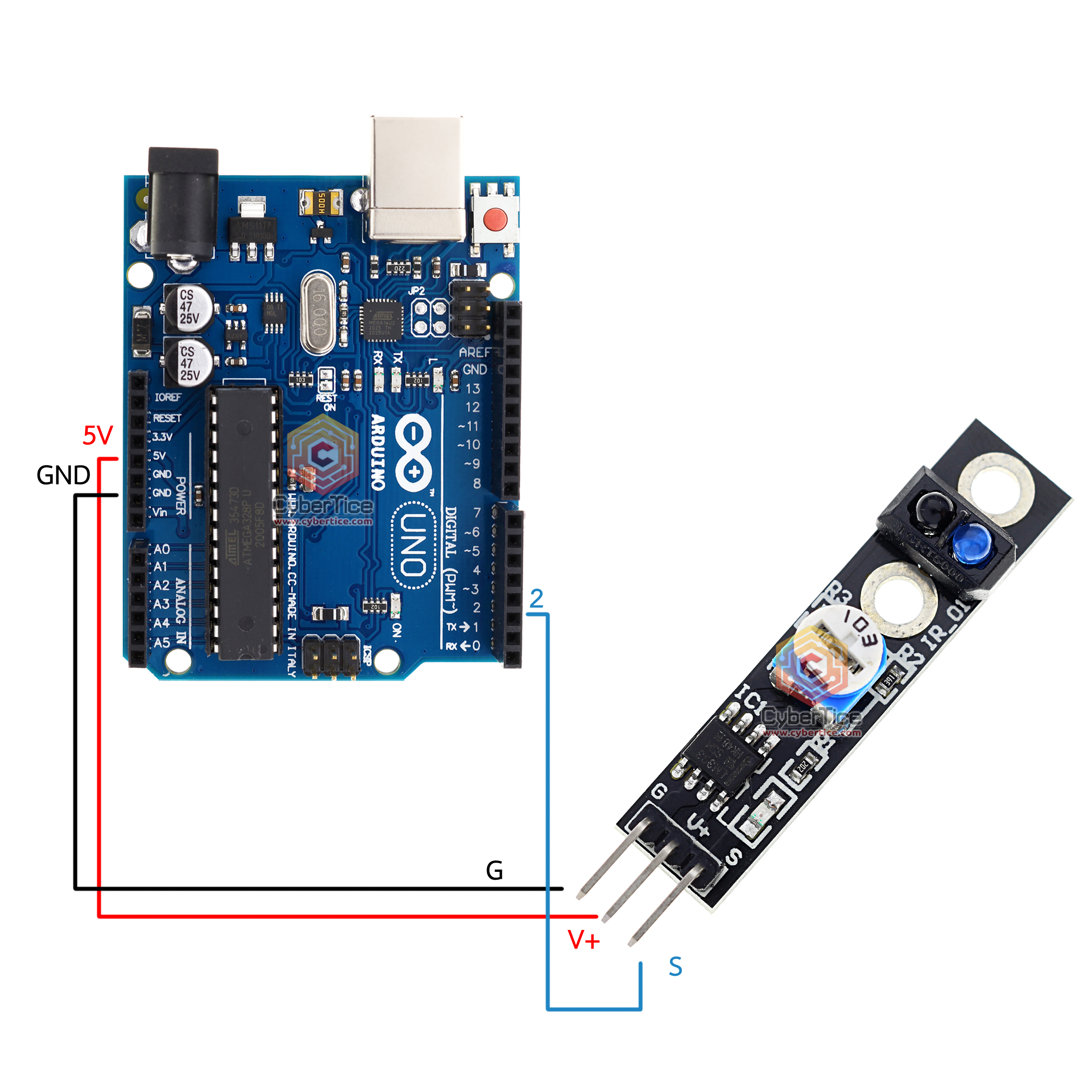 โมดูลตรวจจับเส้นขาวดำ ตรวจจับวัตถุ Infrared Line Tracking Tracker ...