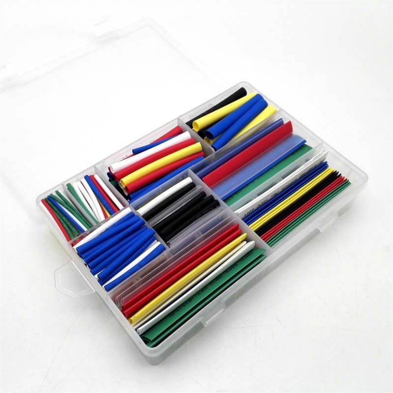 ชุดเซ็ตท่อหด พร้อมกล่องอุปกรณ์ สำหรับหุ้มสายไฟ หลายสี 328 ชิ้น ขาย Arduino อุปกรณ์ Arduino