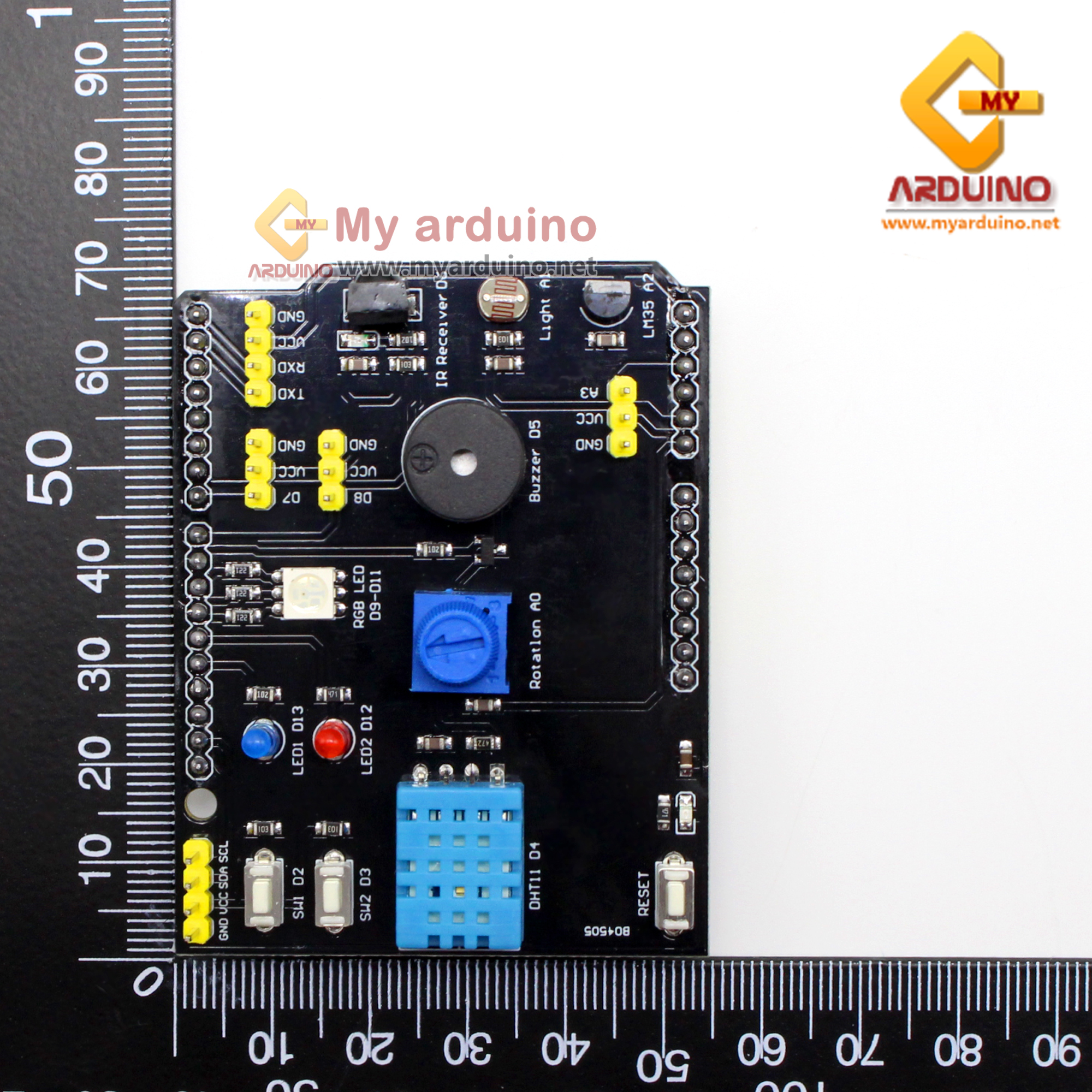 multi-function expansion board DHT11 temperature and humidity LM35 บอร์ดทดลอง Arduino อเนก ...