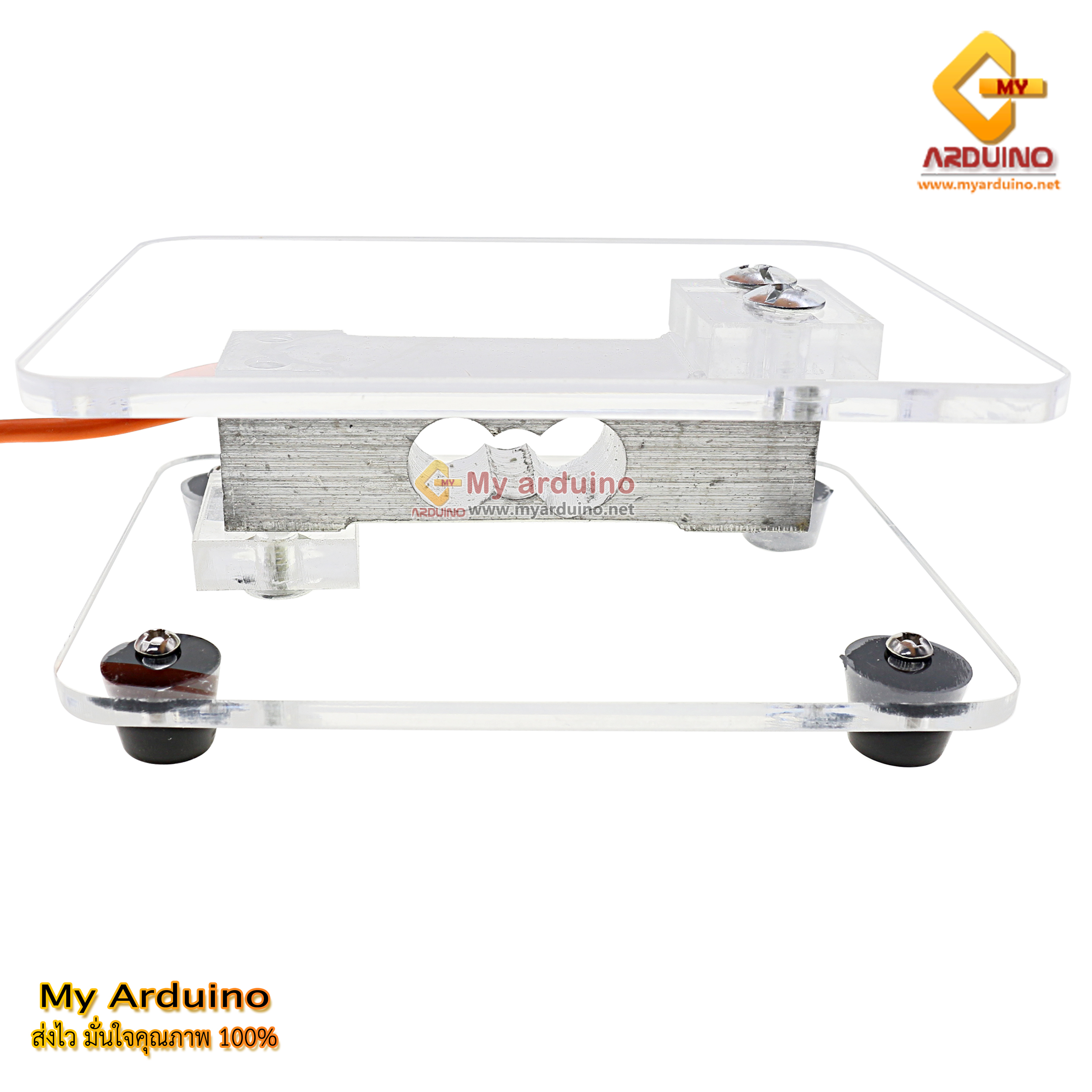 ชุดเซ็นเซอร์วัดน้ำหนัก สี่เหลี่ยม Load cell Arduino Load cell 10kg + base kit - ขาย Arduino ...