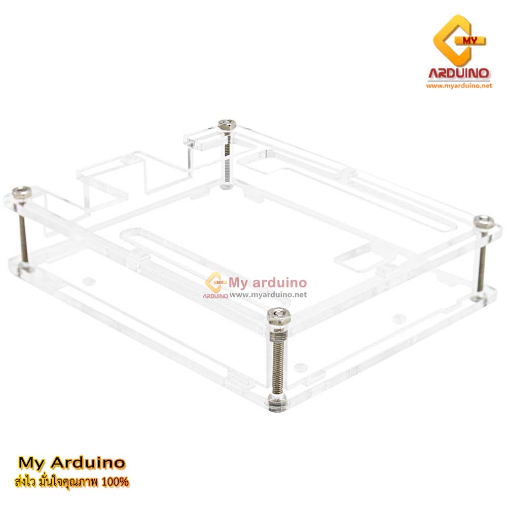 Arduino UNO R3 acrylic case box กล่องอะคริลิคแบบใส สำหรับ Arduino Uno ...
