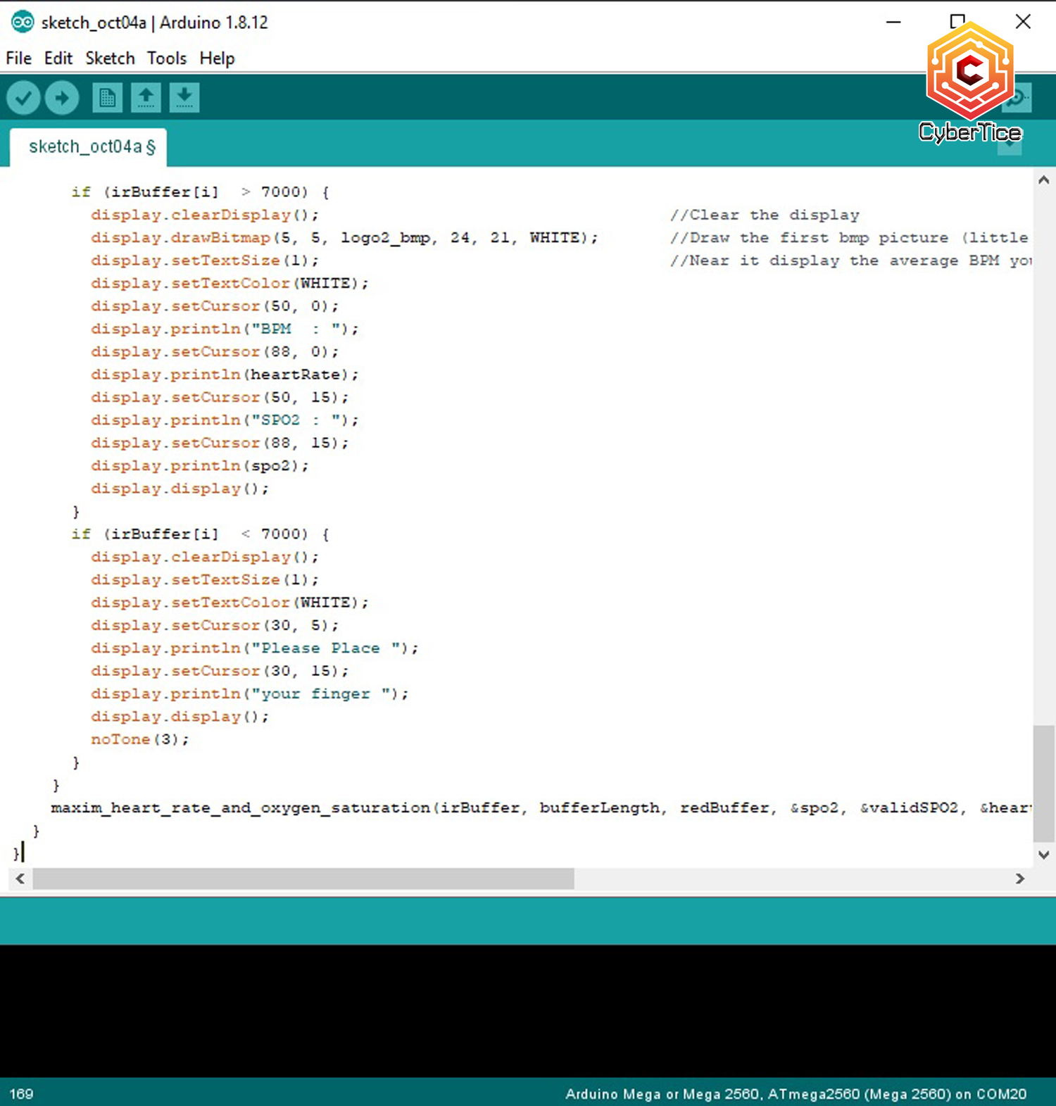 สอนใช้งาน Arduino Mega 2560 MAX30102 เซ็นเซอร์วัดอัตราการเต้นของหัวใจ ...