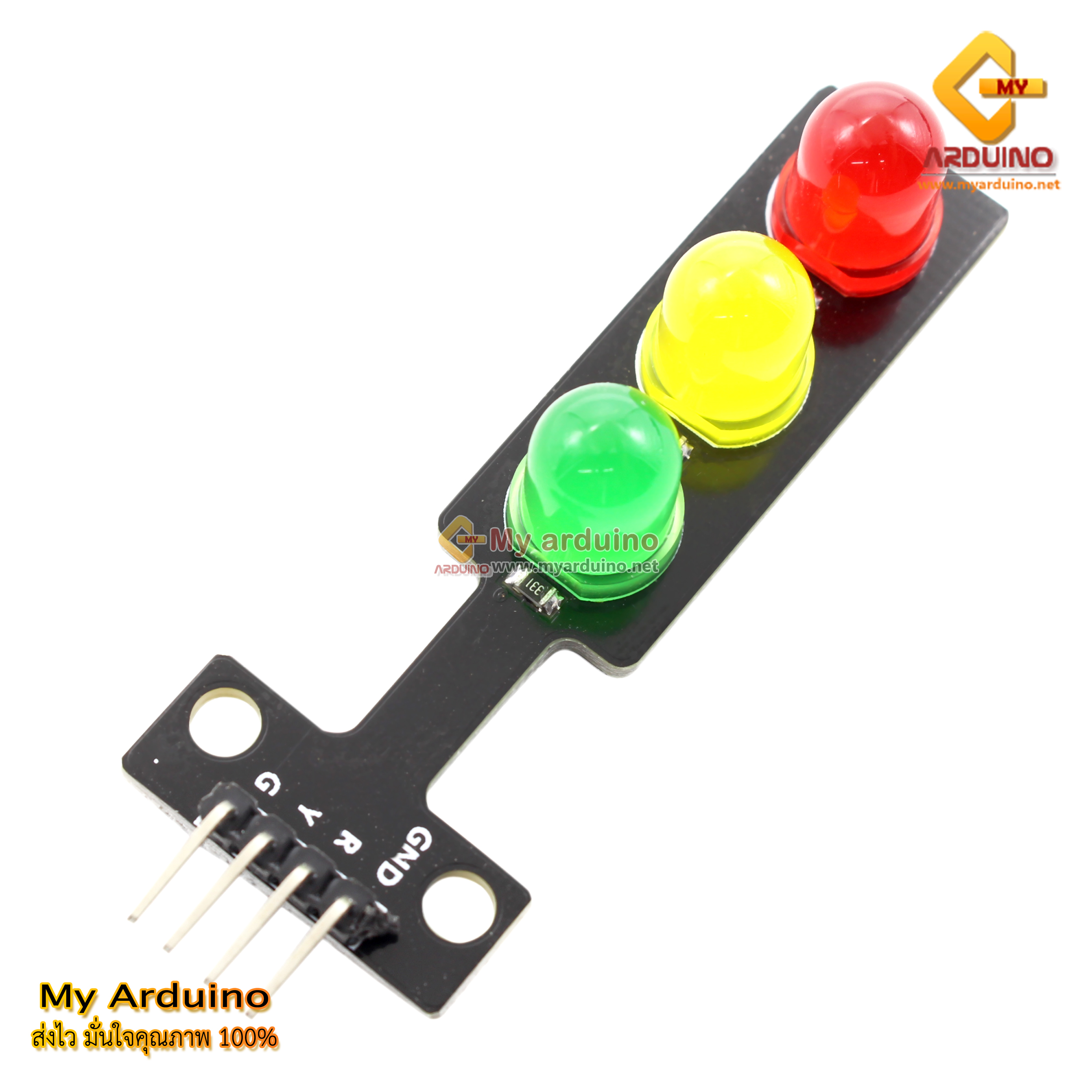 LED Module 3 traffic light 8mm โมดูล LED 3 สี ไฟจราจร - ขาย Arduino อุปกรณ์ Arduino คุณภาพดี ...