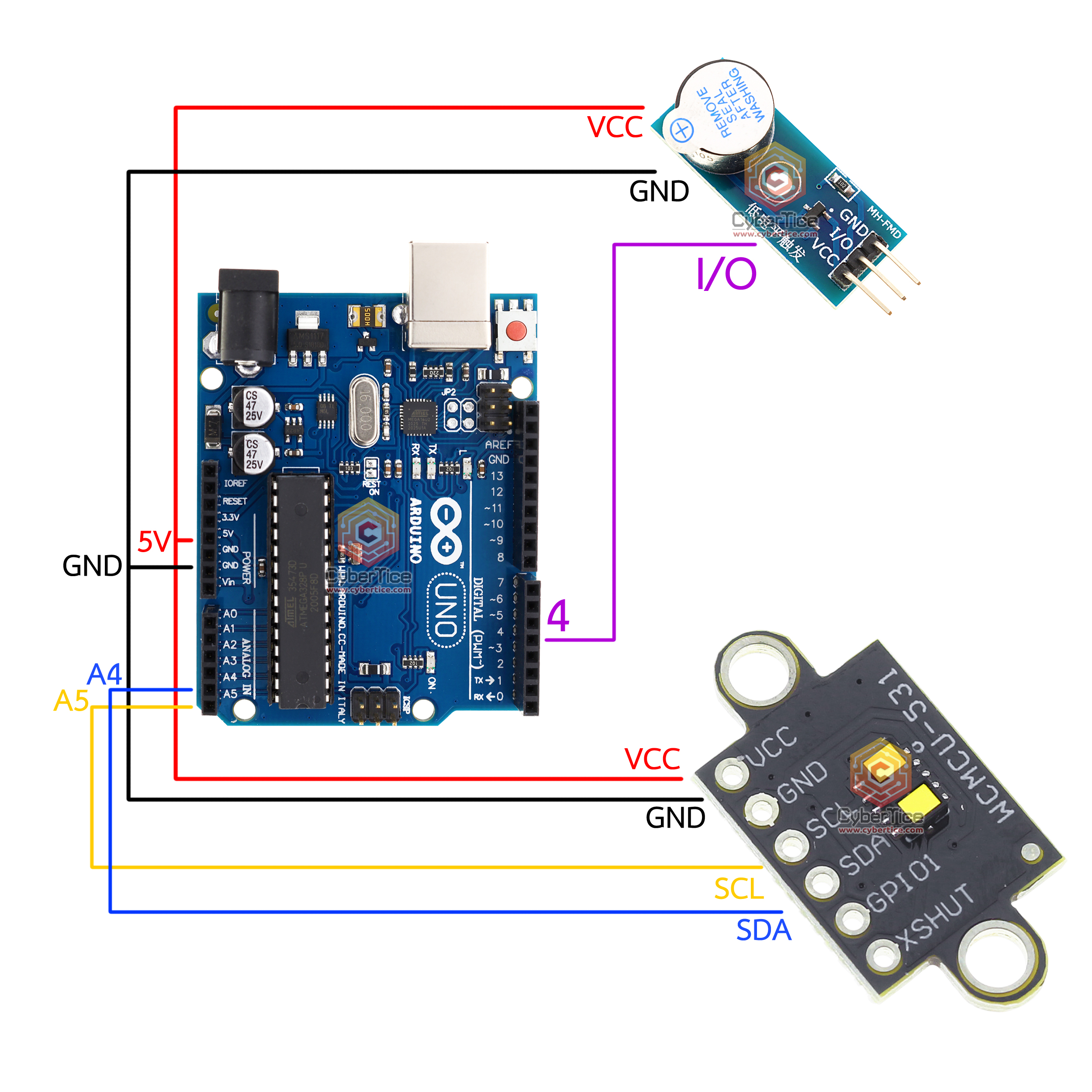 VL53L1X เซ็นเซอร์วัดระยะทางแสงเลเซอร์ ความแม่นยำสูง Laser Ranging ...