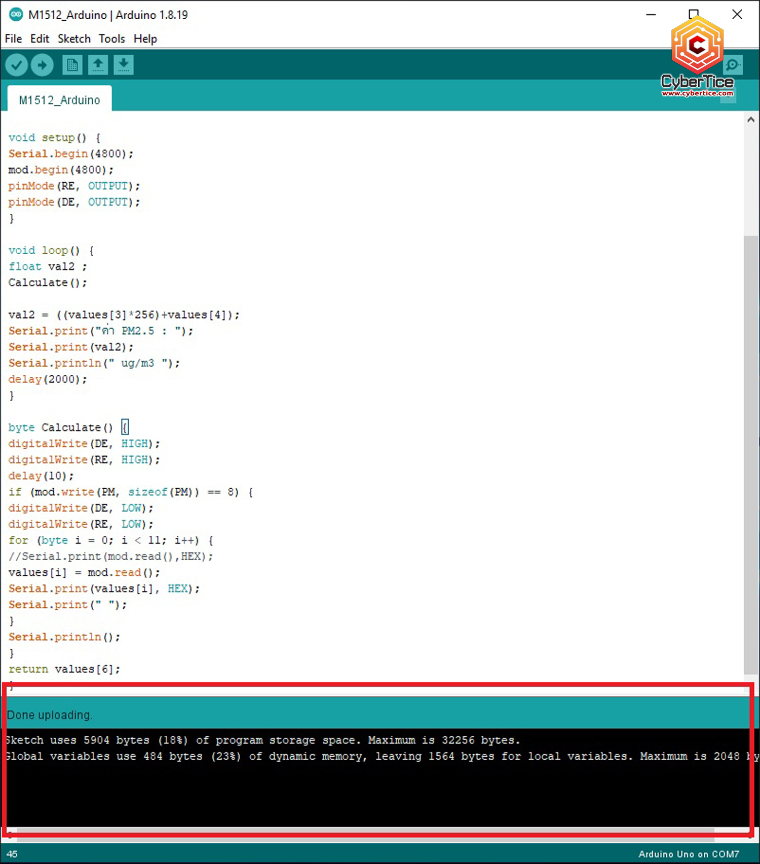 สอนใช้งาน Arduino เซ็นเซอร์วัดค่า PM2.5 วัดคุณภาพอากาศ RS485 วัดค่าสูงสุด 0-1000ug/m3 รุ่น PR ...