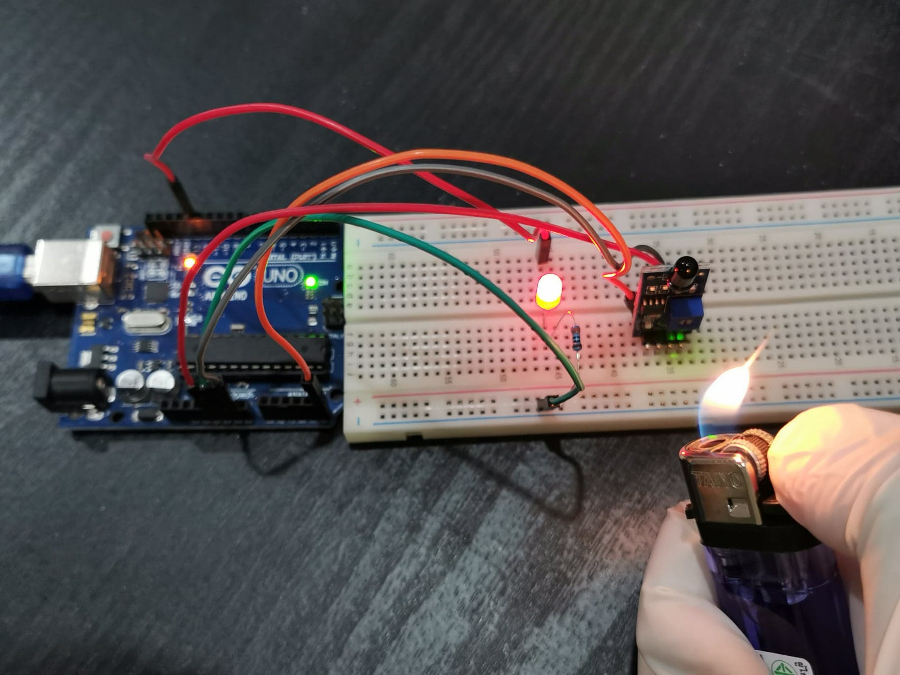 สอนใช้งาน Arduino เซ็นเซอร์ตรวจจับเปลวไฟ Infrared Ir Flame Detector Sensor Module ขาย Arduino