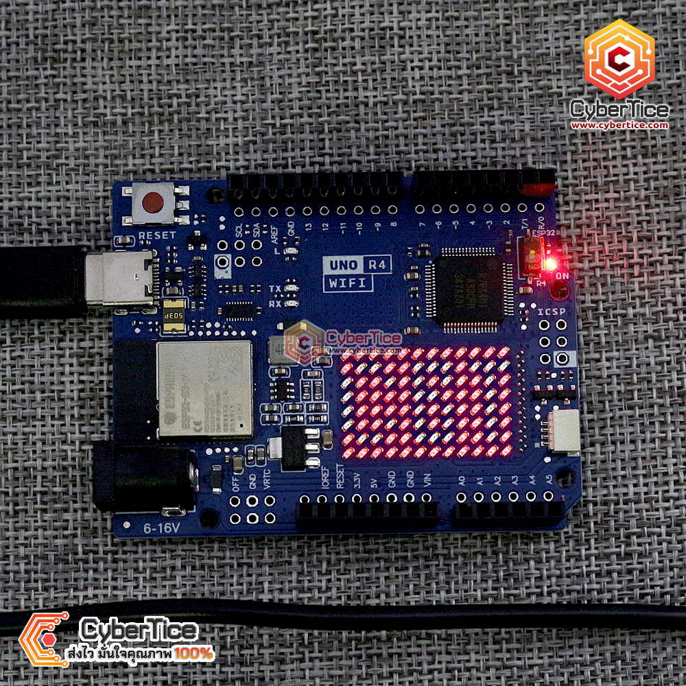 สอนใช้งาน Arduino Uno R4 Wifi แสดงตัวอักษร ขาย Arduino อุปกรณ์