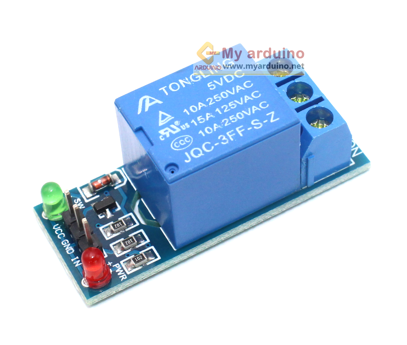 Relay Module 5V 1 Channel HIGH Trigger 250V/10A บอร์ด รีเลย์ 5V 1 ช่อง ...