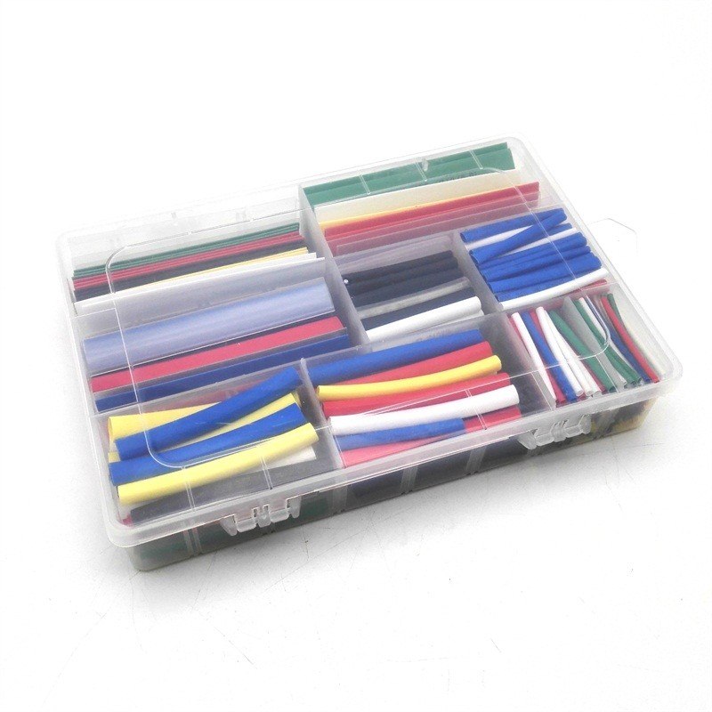 ชุดเซ็ตท่อหด พร้อมกล่องอุปกรณ์ สำหรับหุ้มสายไฟ หลายสี 328 ชิ้น ขาย Arduino อุปกรณ์ Arduino