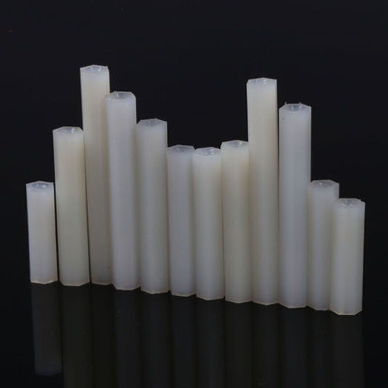 น็อตพลาสติกไนลอน Nut Nylon M2 10mm เสารอง Pcb ไนล่อน น็อตไนลอน จำนวน 5