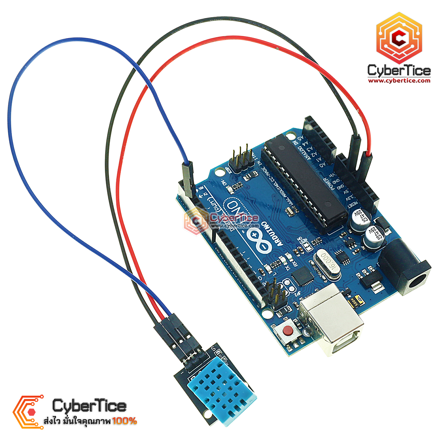 สอนใช้งาน Arduino Dht11 Mini เซ็นเซอร์วัดอุณหภูมิและความชื้น พร้อม Pcb ขาย Arduino อุปกรณ์