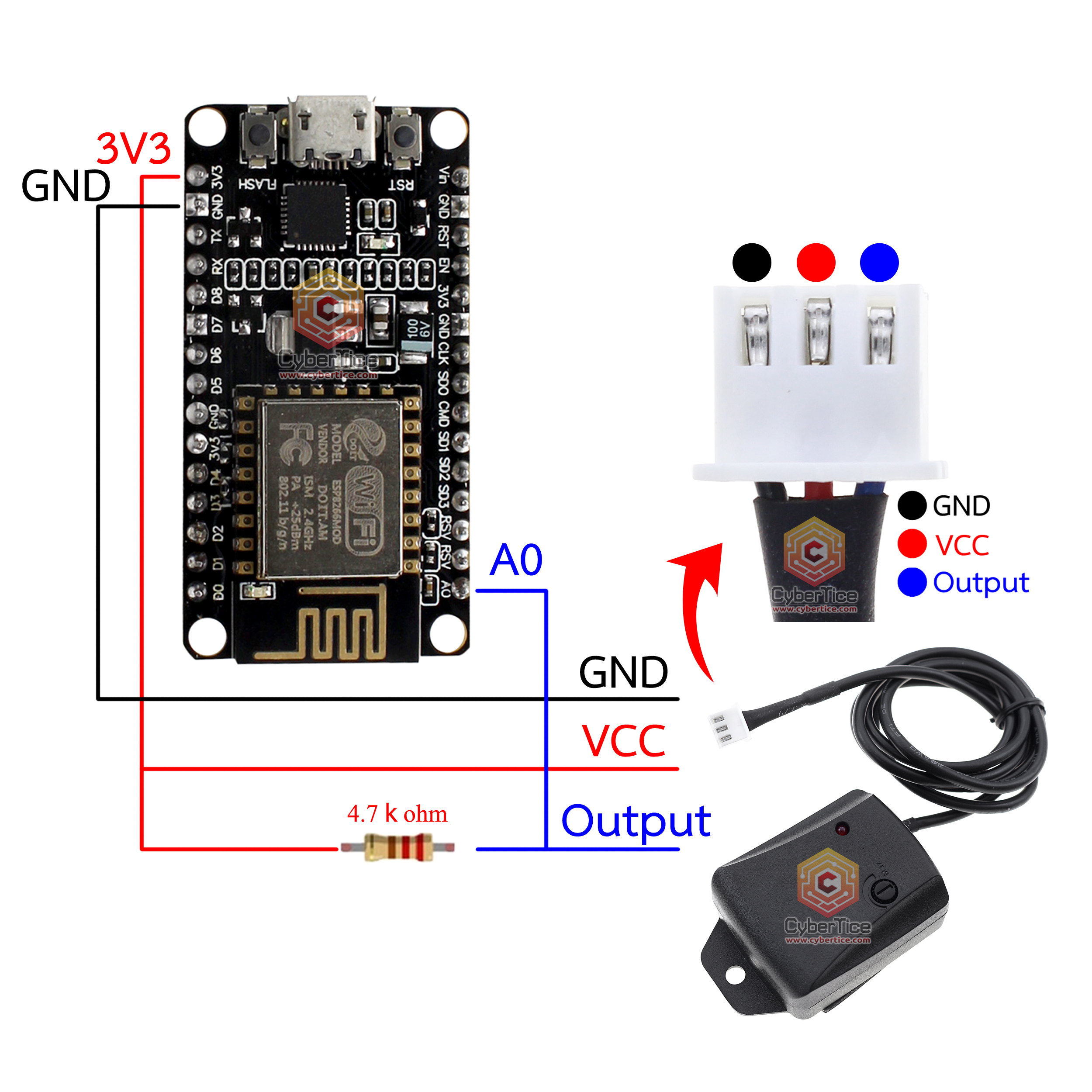 สอนใช้งาน ESP8266 เซ็นเซอร์ตรวจจับความสั่น กันขโมย Anti theft detection ...