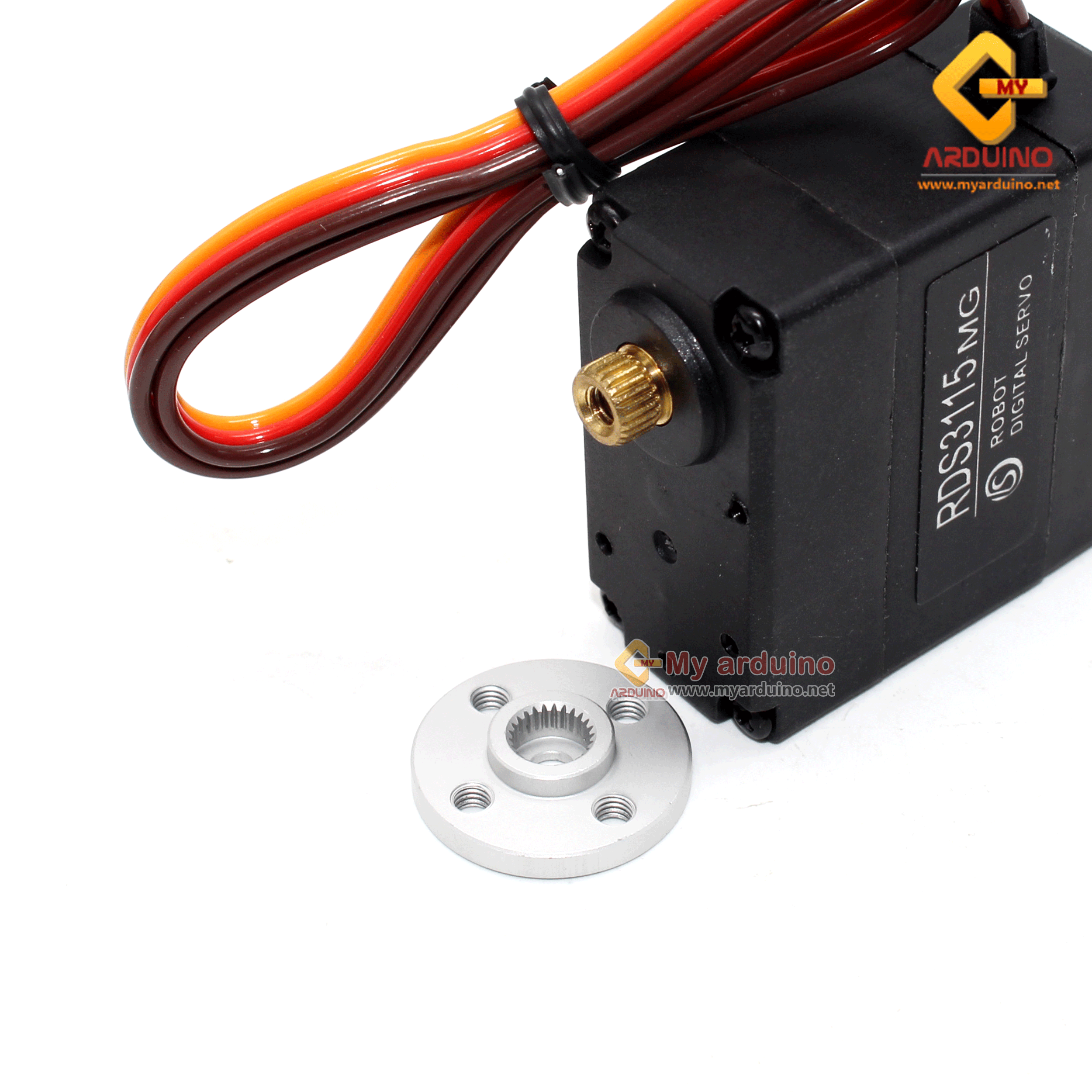 RDS3115 Small metal disc 25T standard servo brackets SET1 - ขาย Arduino อุปกรณ์ Arduino คุณภาพดี ...