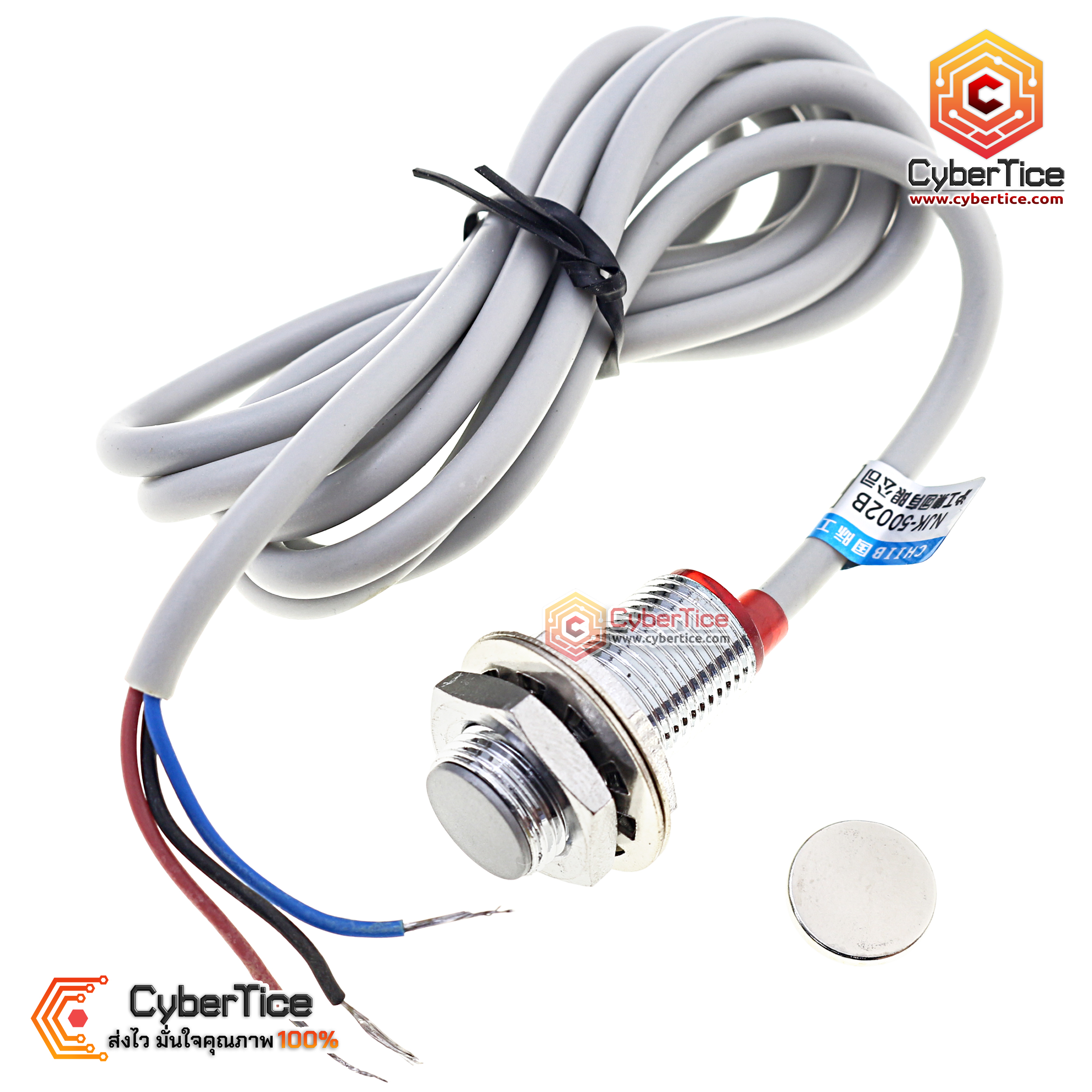 NJK-5002B PNP NC ระยะตรวจจับ 10mm Hall Sensor Proximity Switch เซ็นเซอร์สวิตช์แม่เหล็ก - ขาย ...