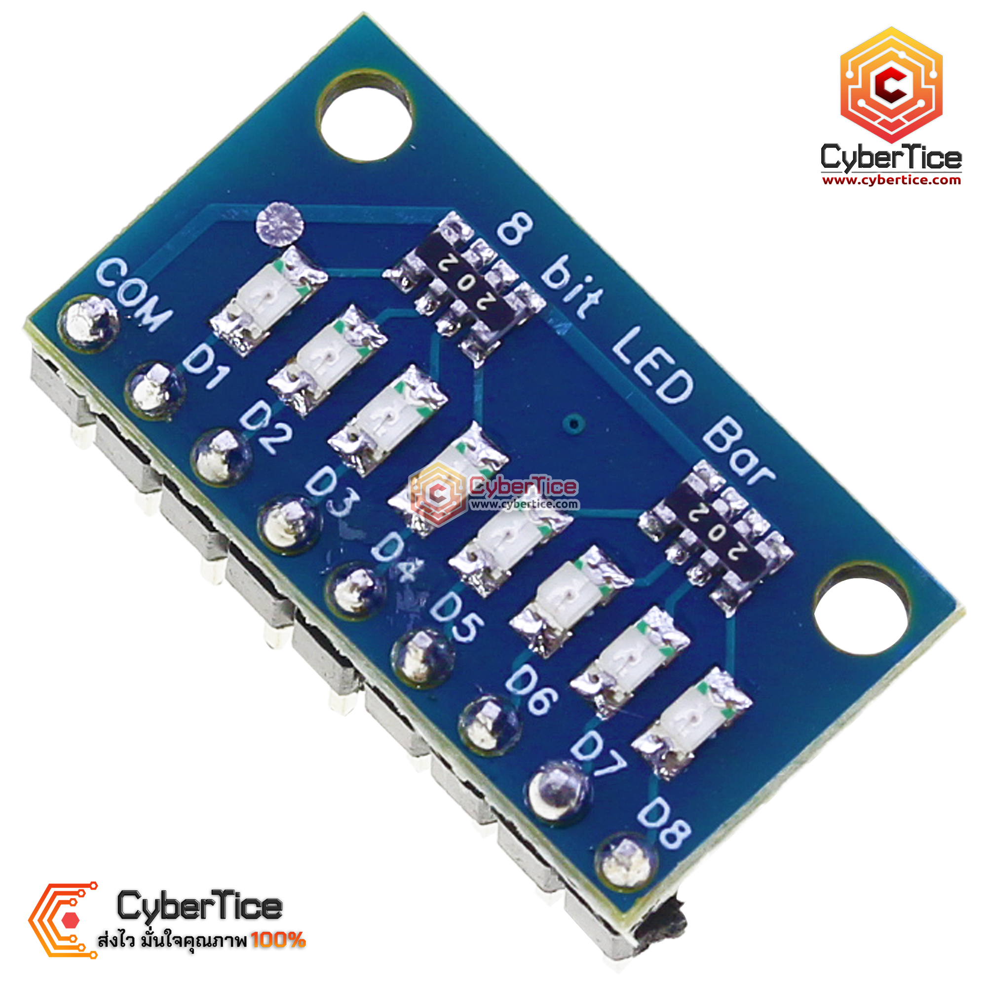 8 LED Bar LED Display Module Active HIGH 5V 3.3V สีแดง - ขาย Arduino ...