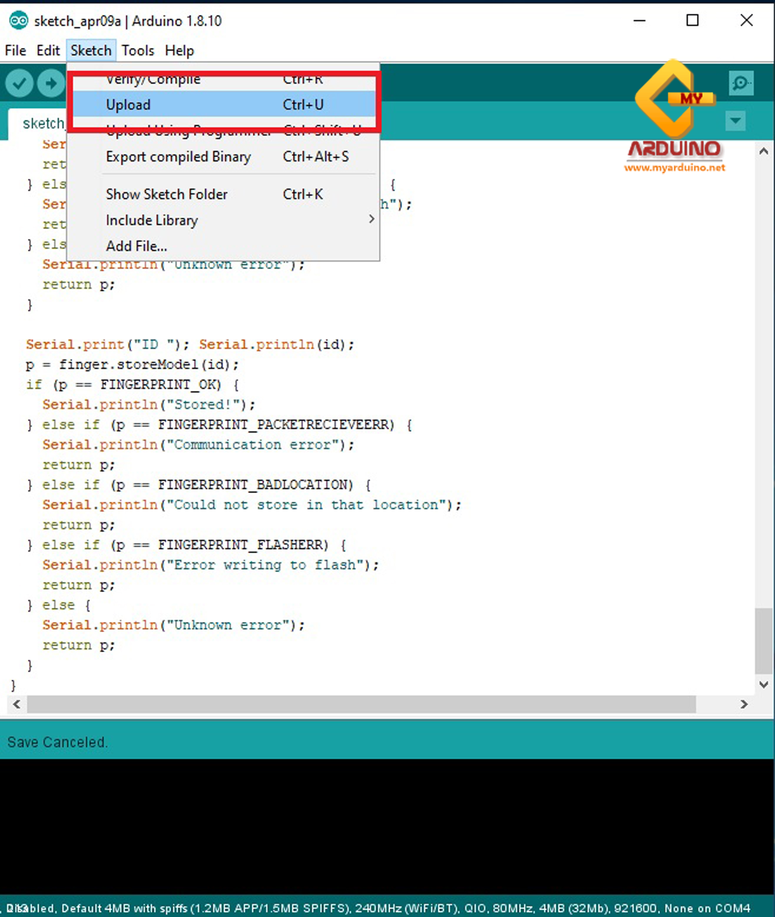 สอนใช้งาน Nodemcu Esp32 สแกนลายนิ้วมือ ควบคุมเปิดปิดไฟ Led ขาย Arduino อุปกรณ์ Arduino คุณภาพ