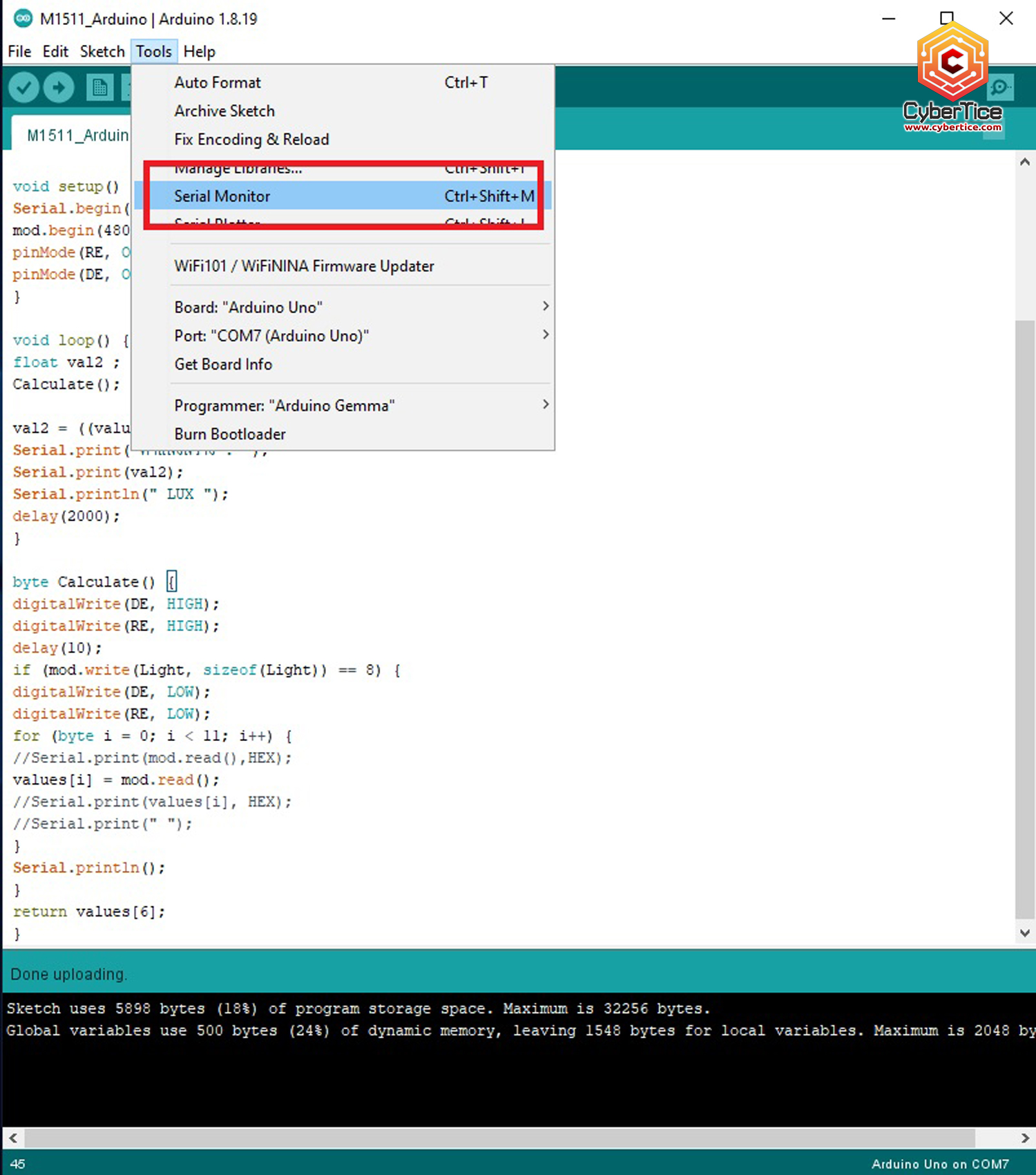 สอนใช้งาน Arduino เซ็นเซอร์วัดค่าแสง Lux ภายนอก RS485 วัดค่าสูงสุด 0-65535 Lux รุ่น PR-3002-GZ ...