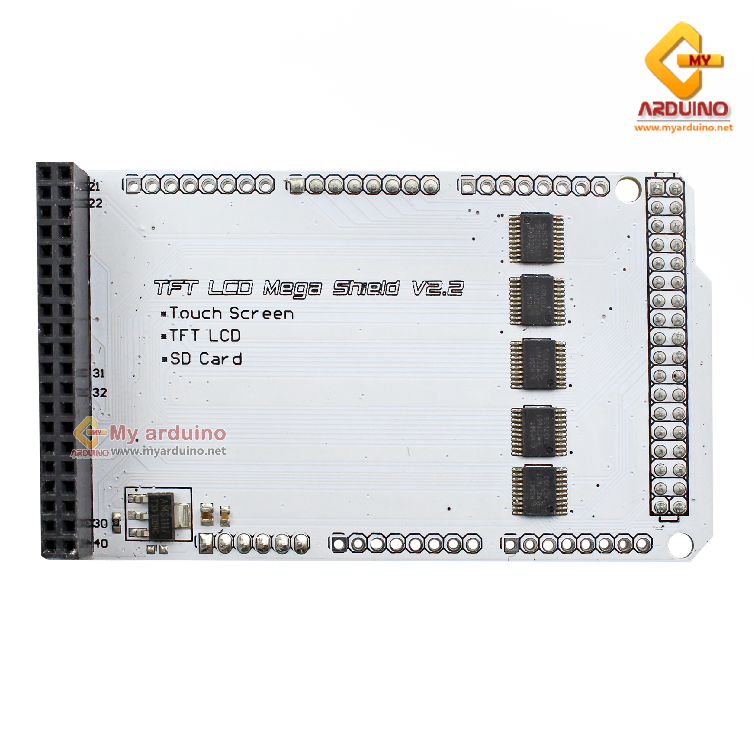 TFT LCD Mega Shield V2.2 Adapter Module - ขาย Arduino อุปกรณ์ Arduino คุณภาพดี ราคาถูก ส่งไว ส่งฟรี