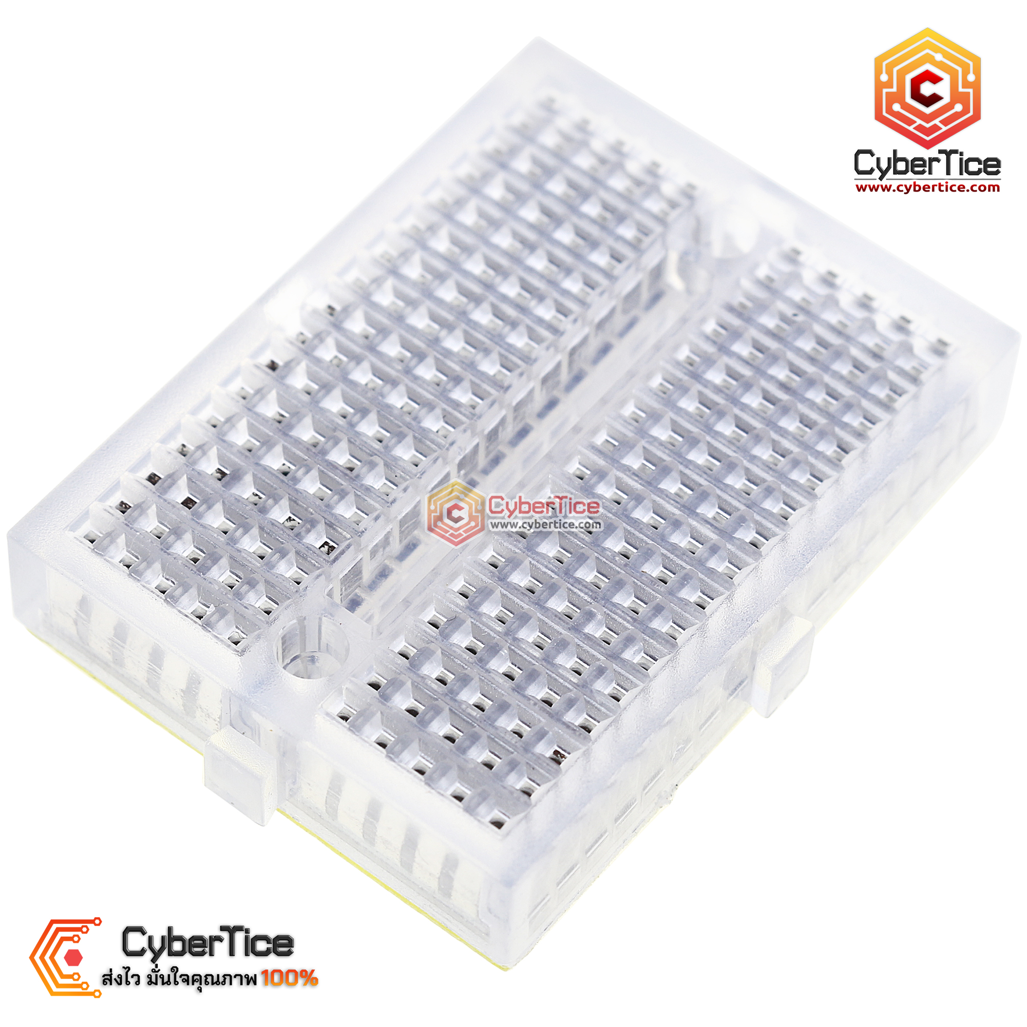 Breadboard บอร์ดทดลอง Arduino โฟโต้บอร์ด Protoboard 170 จุด not holes สามารถต่อพ่วงกันได้ แบบใส ...