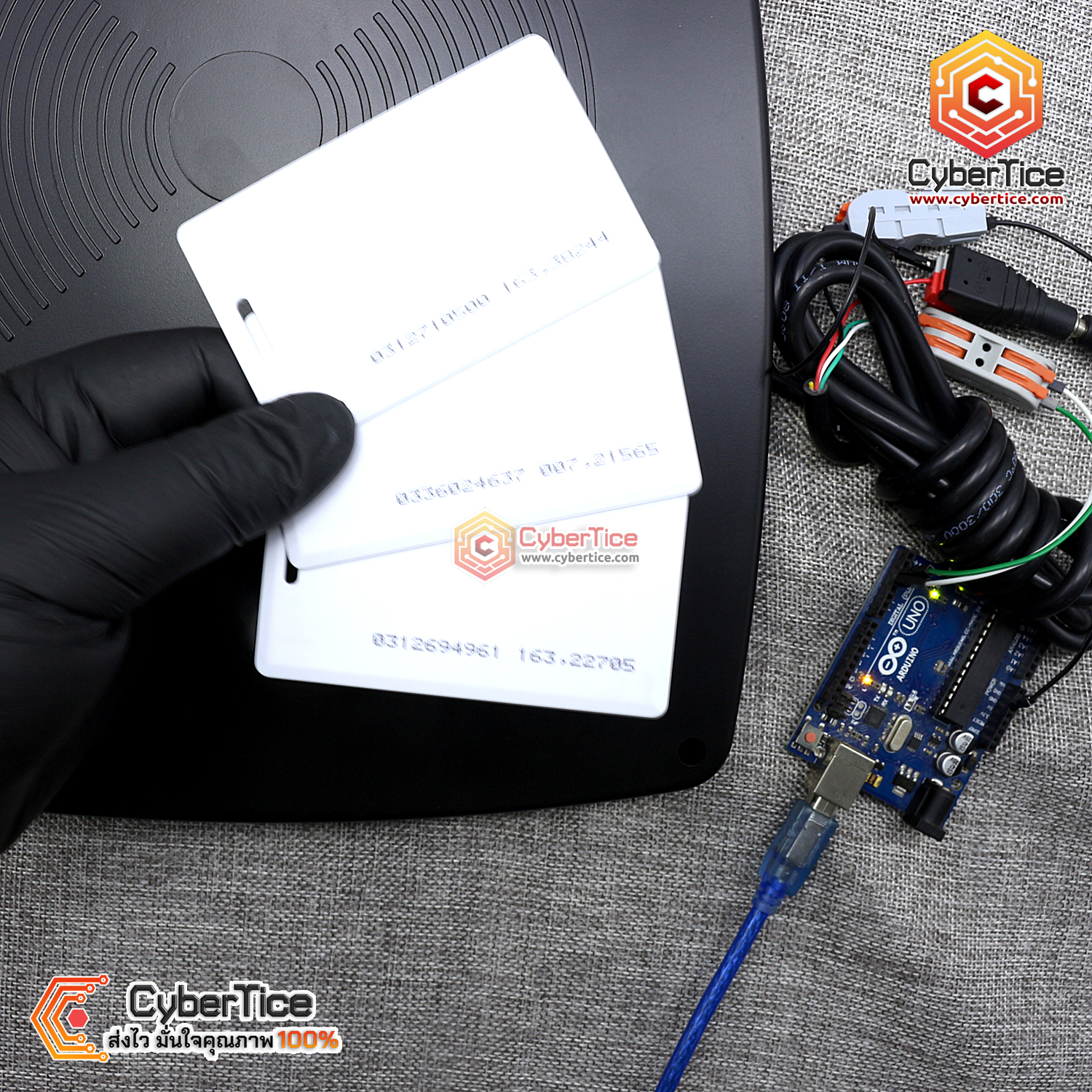 สอนใช้งาน Arduino เครื่องอ่านบัตรคีย์การ์ดระยะไกล 125khz ID ระยะอ่าน 70-100CM สำหรับ Arduino ...