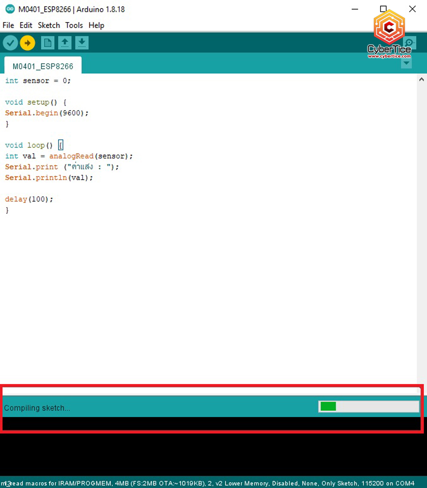 สอนใช้งาน ESP8266 TEMT6000 เซ็นเซอร์วัดความเข้มแสง Ambient light sensor - ขาย Arduino อุปกรณ์ ...