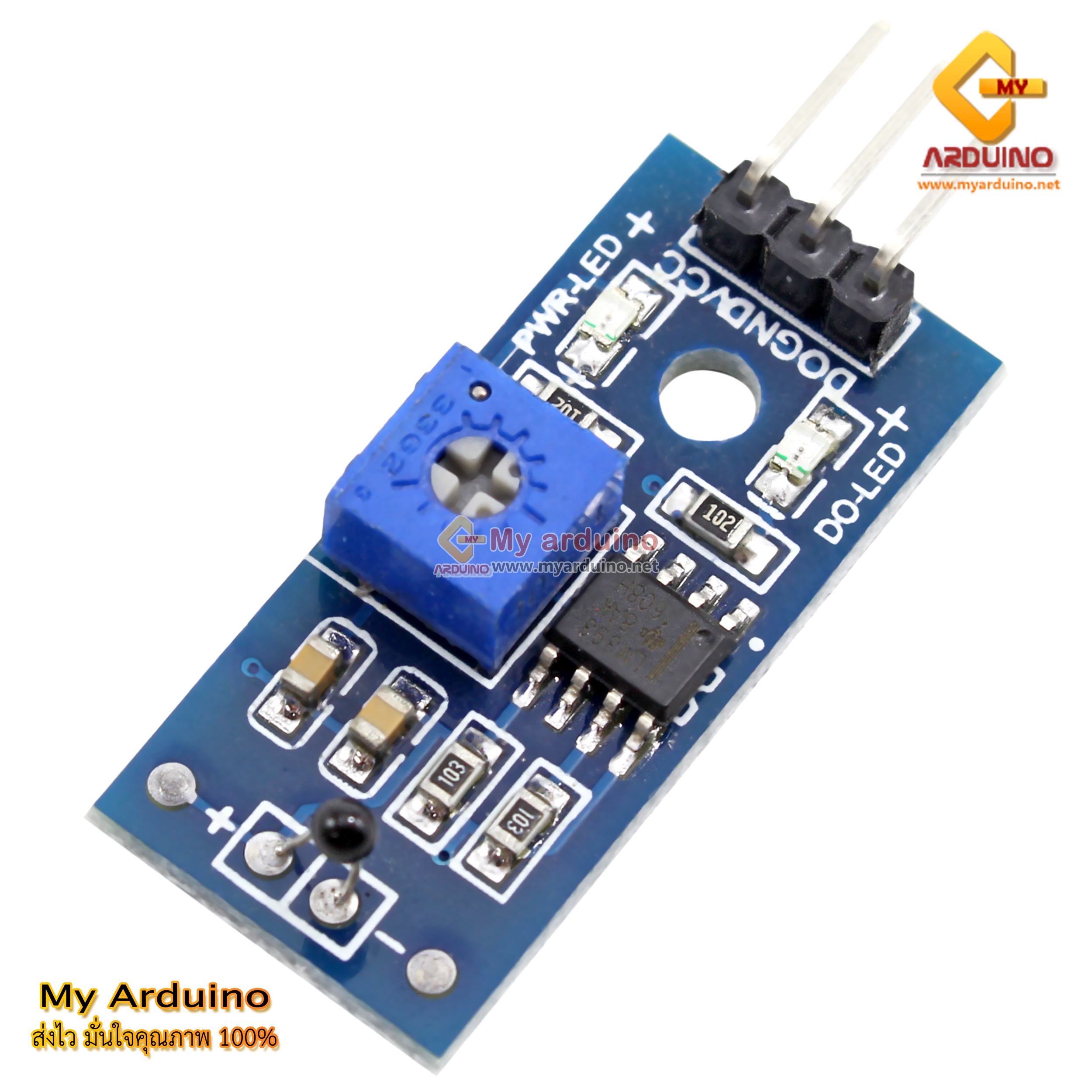 NTC Thermistor Sensor Module 3PIN เซ็นเซอร์อุณหภูมิ - ขาย Arduino ...