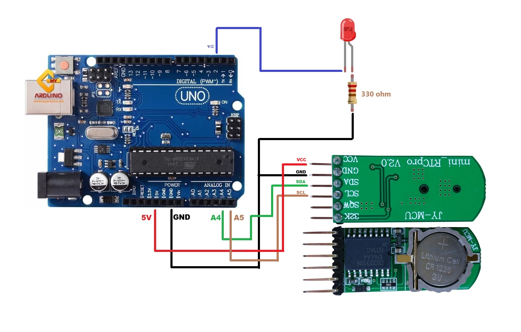 DS3231 High Accuracy Real Time Clock Module Arduino - ขาย Arduino อุปกรณ์ Arduino คุณภาพดี ราคา ...