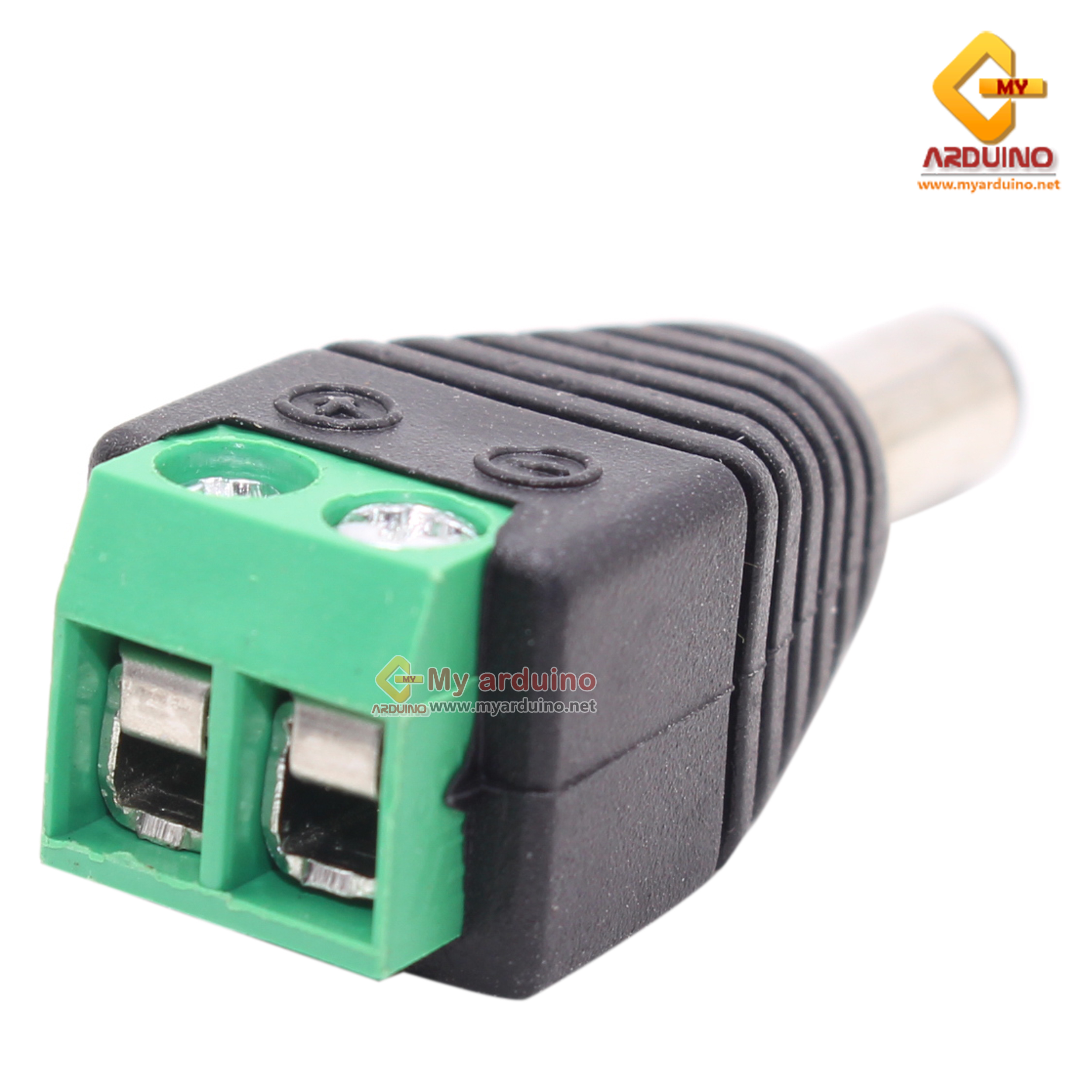 DC Jack หัวแจ็ค ตัวผู้ male Adapter Jack plug สำหรับ Arduino 2.1x5.5 mm ...