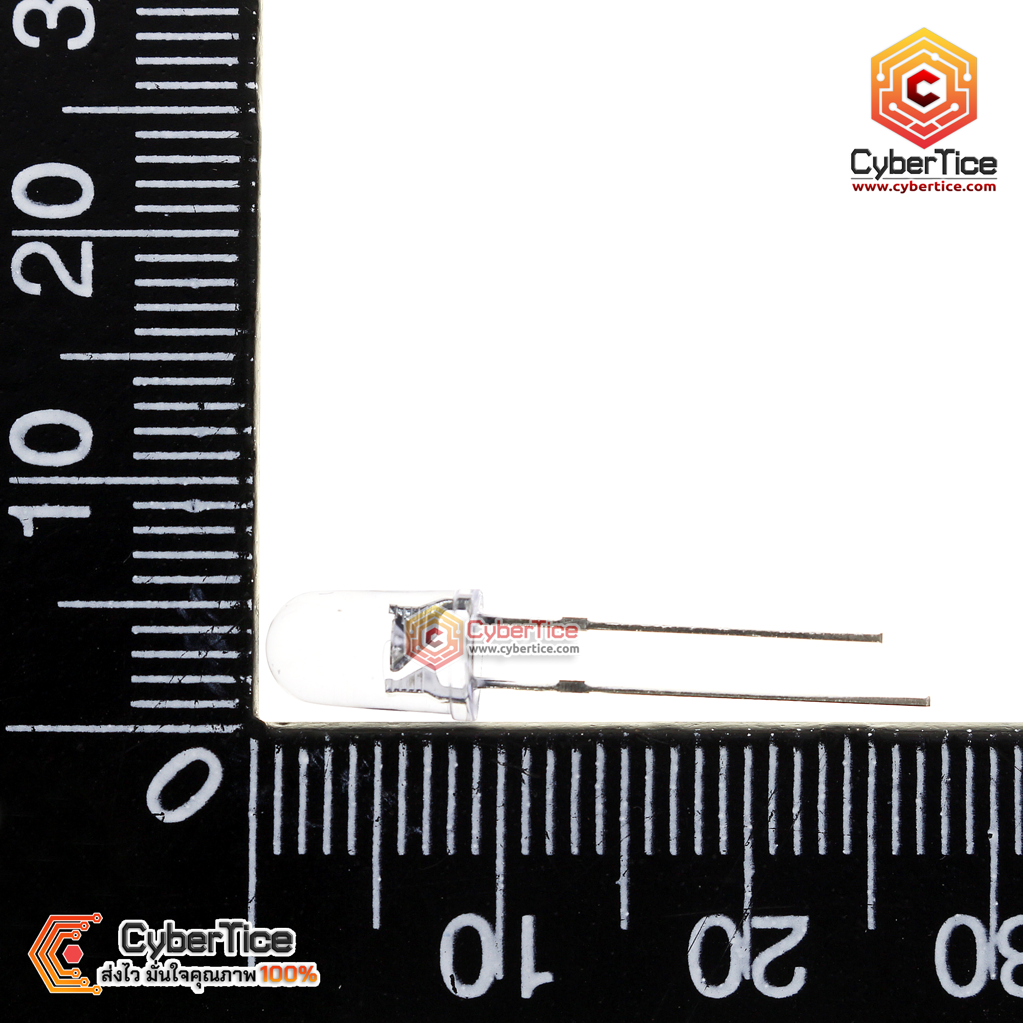 Led 5mm หลอดใส สีเขียว จำนวน5ดวง ขาย Arduino อุปกรณ์ Arduino คุณภาพดี ราคาถูก ส่งไว ส่งฟรี