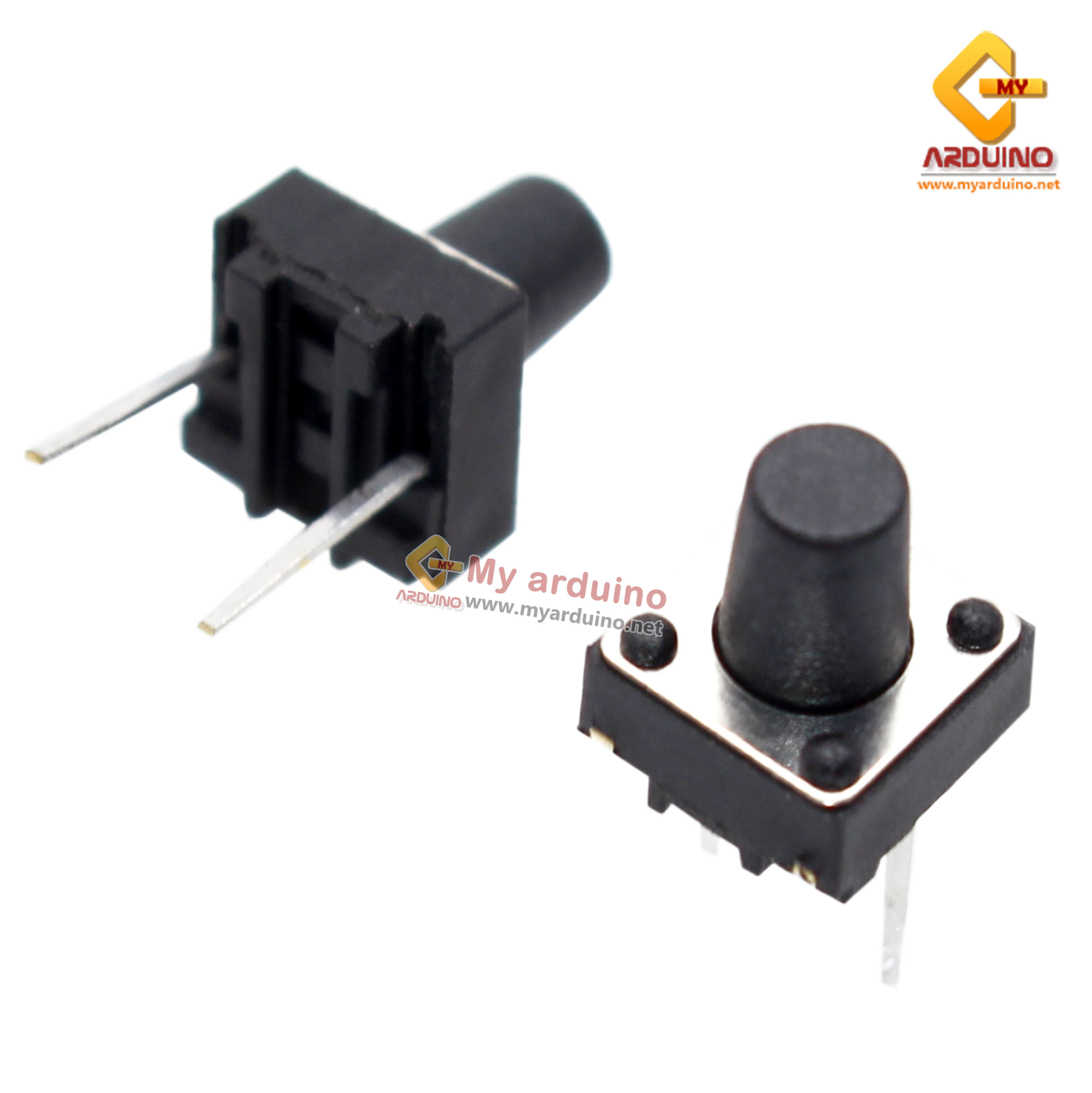 Micro Switch Button ไมโครสวิตช์กดติดปล่อยดับ 2ขา 6x6x8mm ขาย Arduino อุปกรณ์ Arduino คุณภาพดี