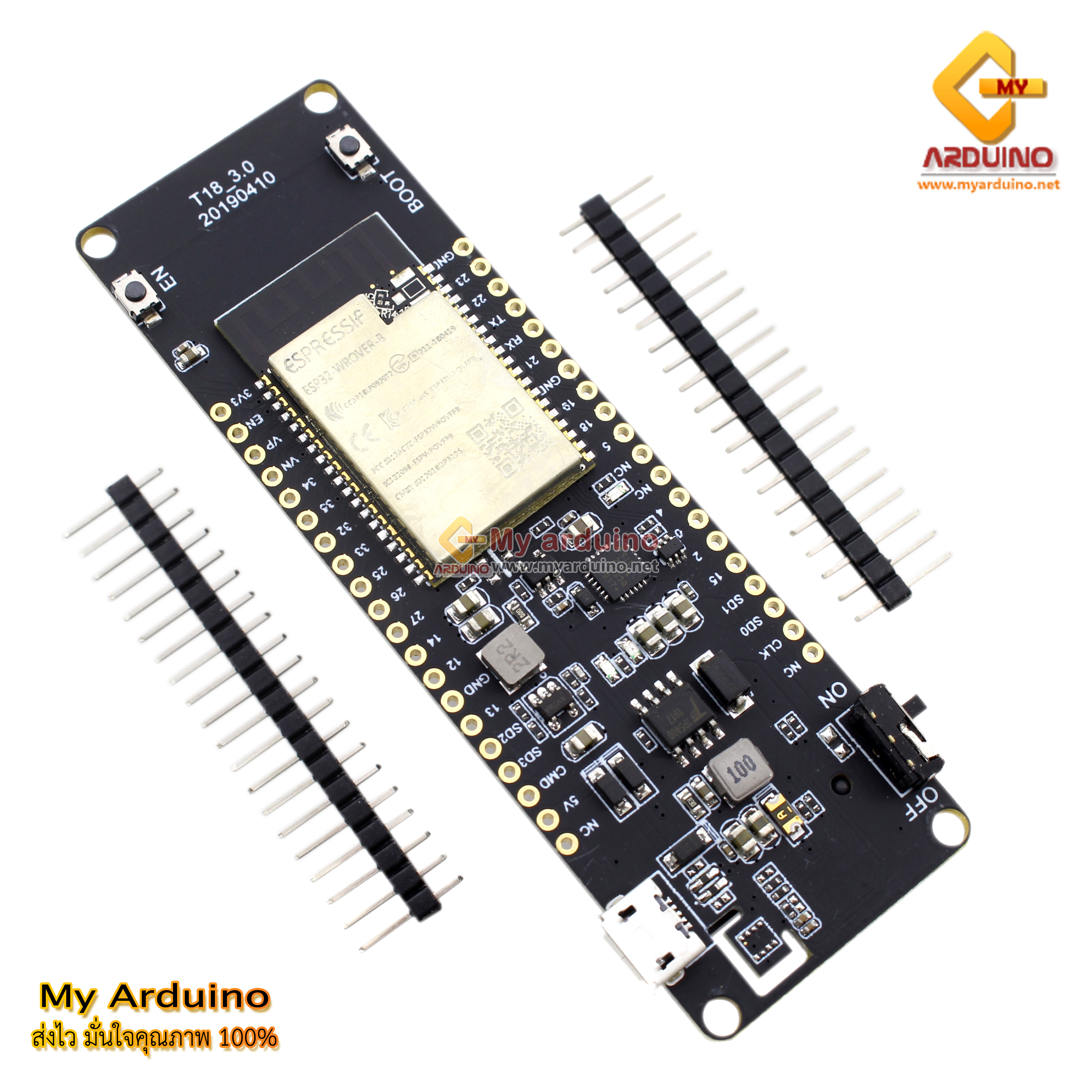 TTGO T-Energy ESP32 8MByte PSRAM WiFi & Bluetooth Module 18650 Battery ESP32-WROVER-B ...