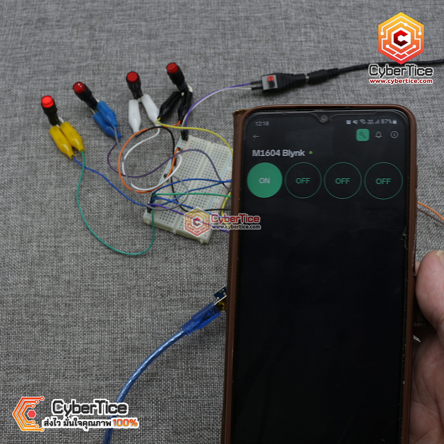 สอนใช้งาน ESP8266 ESP8266 Iot Wireless WiFi 4 Channel Relay ULE ESP-12F ควบคุมผ่านมือถือ App ...