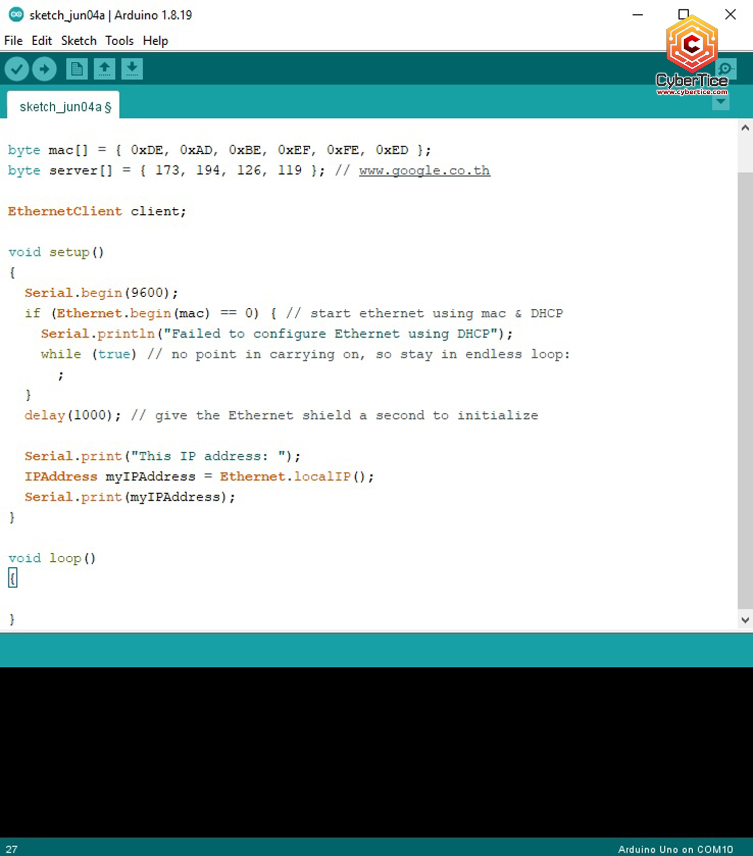 สอนใช้งาน Arduino W5500 Ethernet Network Arduino Module โมดูล