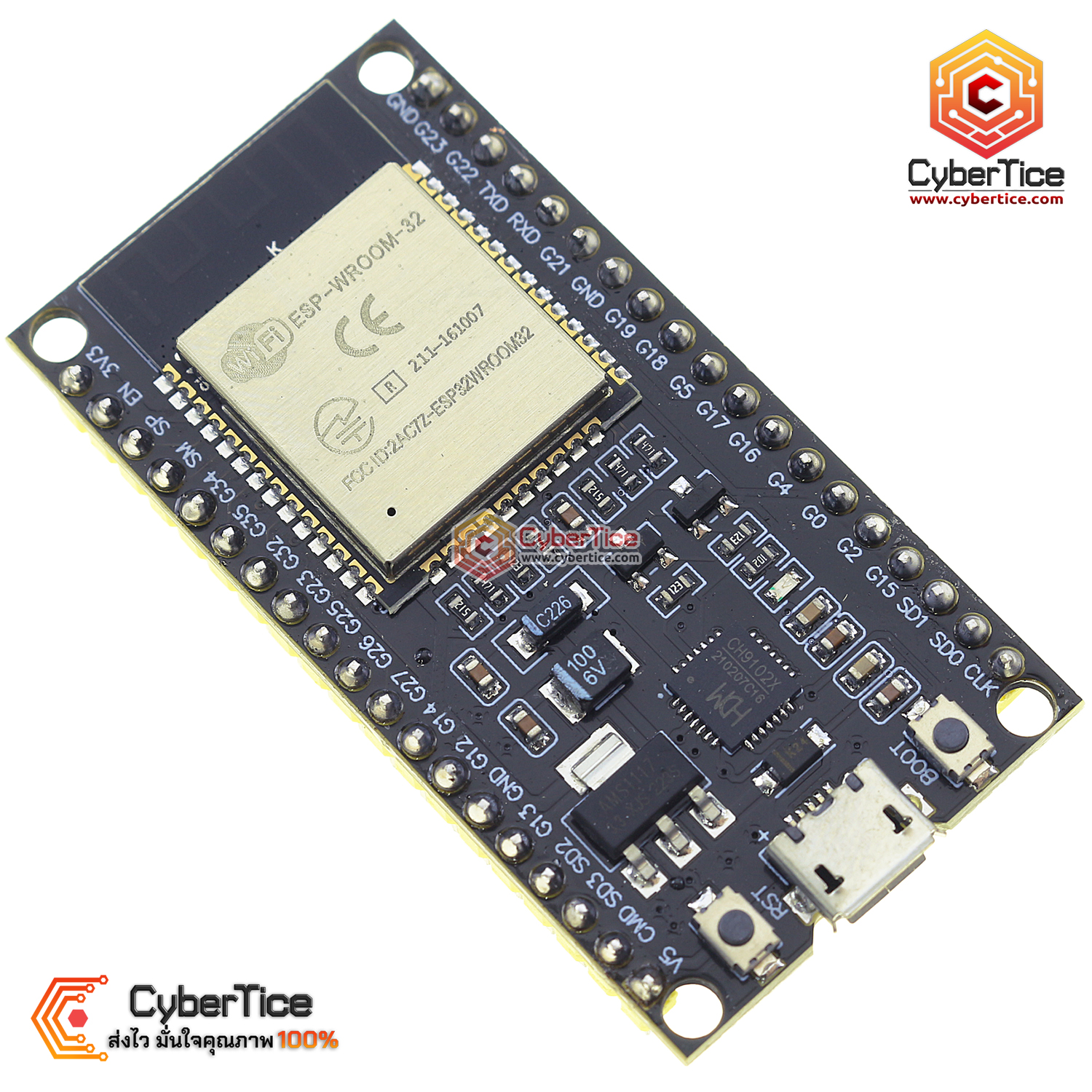 ESP32 NodeMCU ESP-WROOM-32 Wi-Fi and Bluetooth Module Dual Core ...
