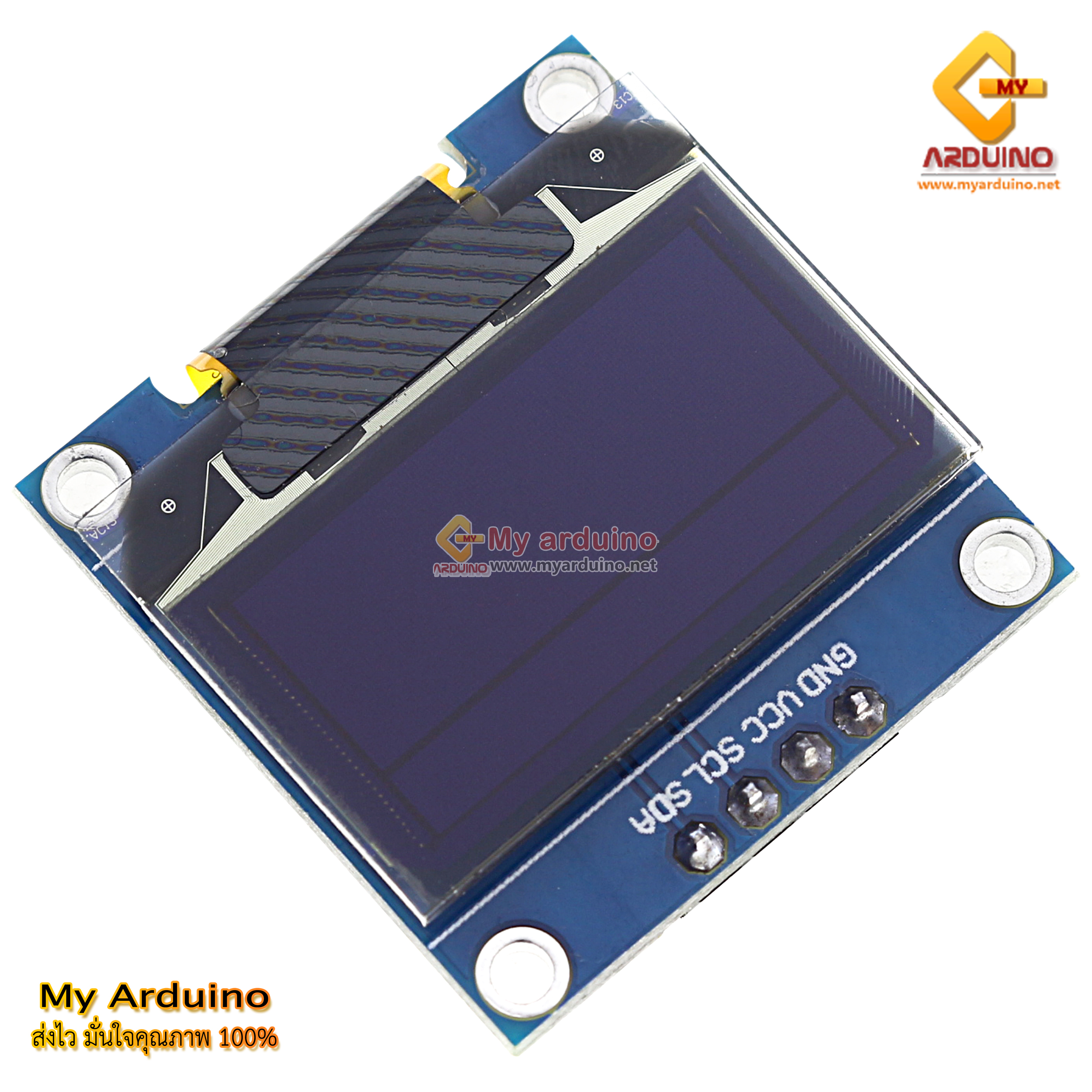 จอแสดงผล OLED 128x64 V2.0 แบบ I2C ขนาด 0.96นิ้ว สีน้ำเงินเหลือง SSD1315 - ขาย Arduino อุปกรณ์ ...