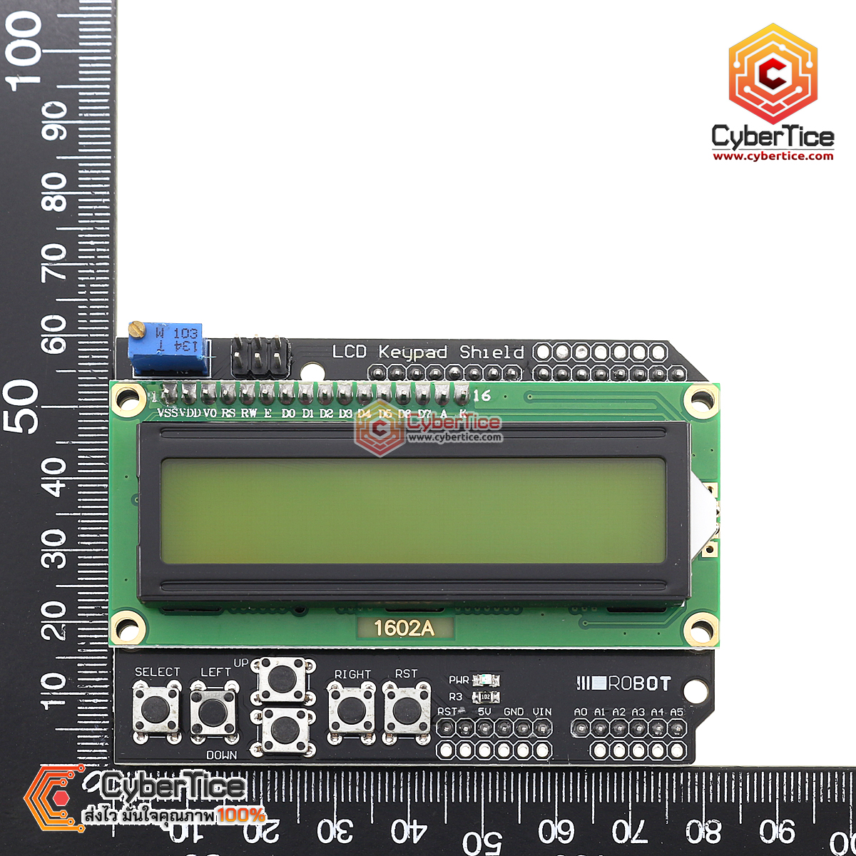 1602 LCD 16x2 Keypad Shield for Arduino (Yellow Screen) - ขาย Arduino ...