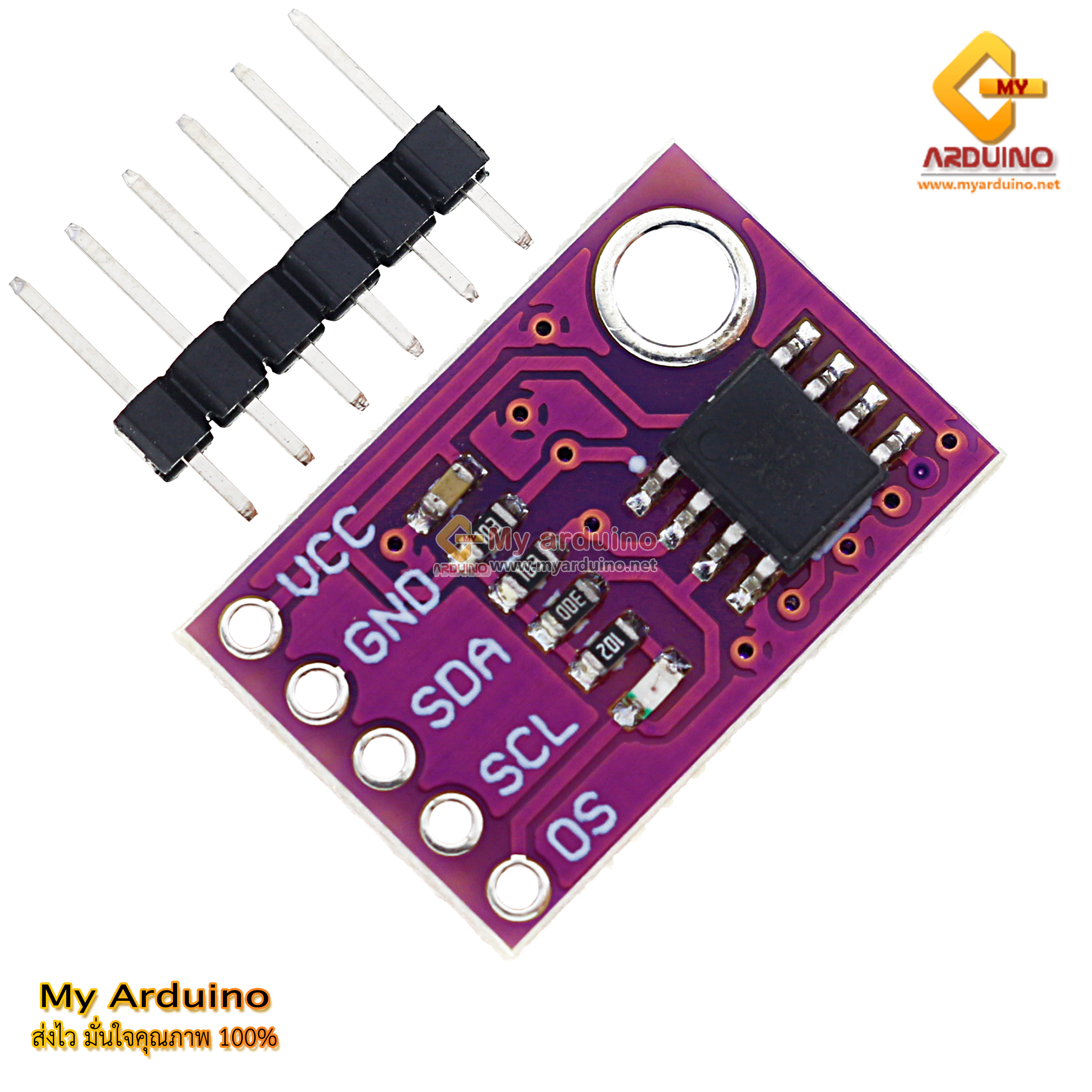 LM75 Temperature Sensor high speed I2C LM75A เซ็นเซอร์วัดอุณหภูมิแบบ I2C - ขาย Arduino อุปกรณ์ ...