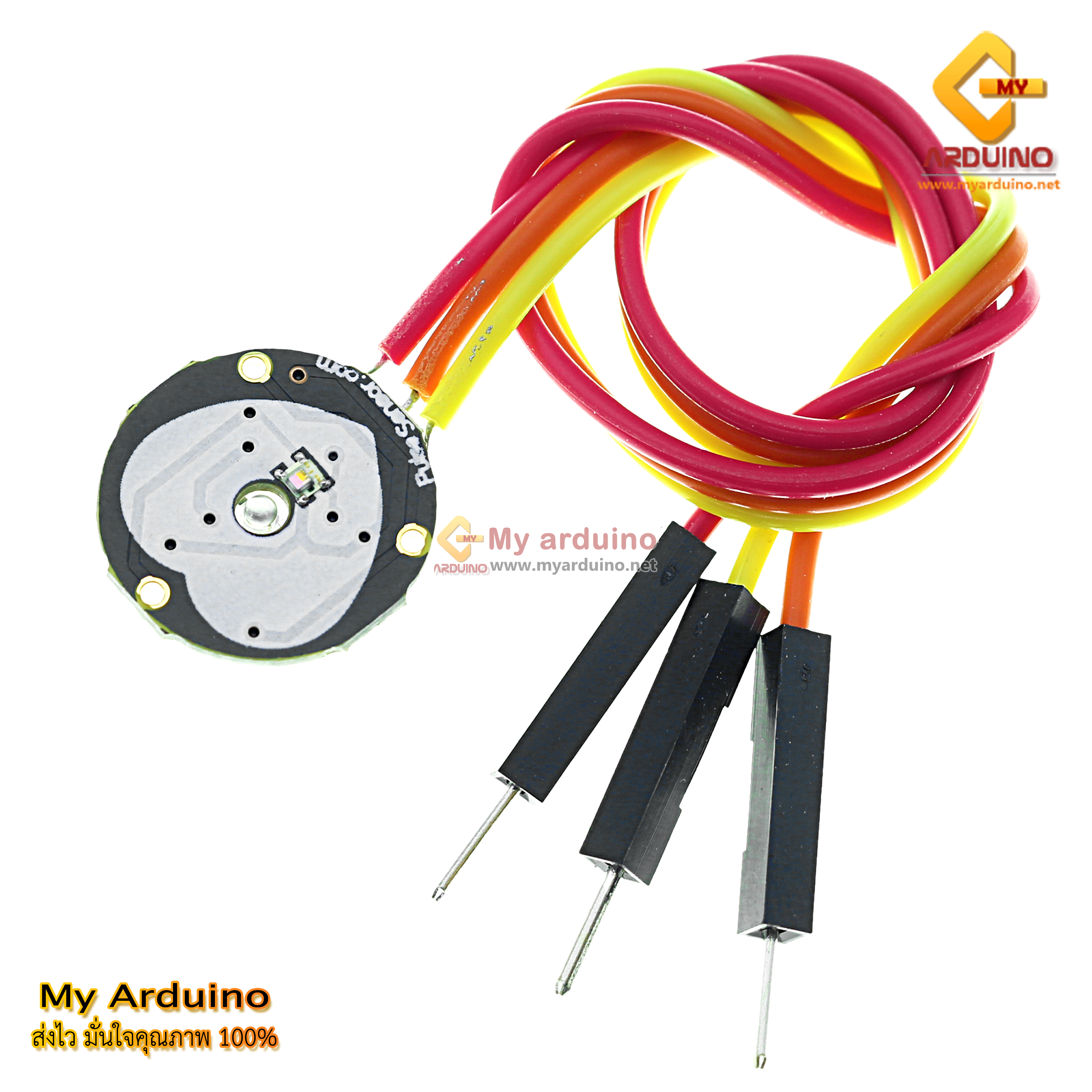 โมดูลวัดชีพจรตรวจจับการเต้นของหัวใจ Pulse Sensor Amped สำหรับ Arduino ...