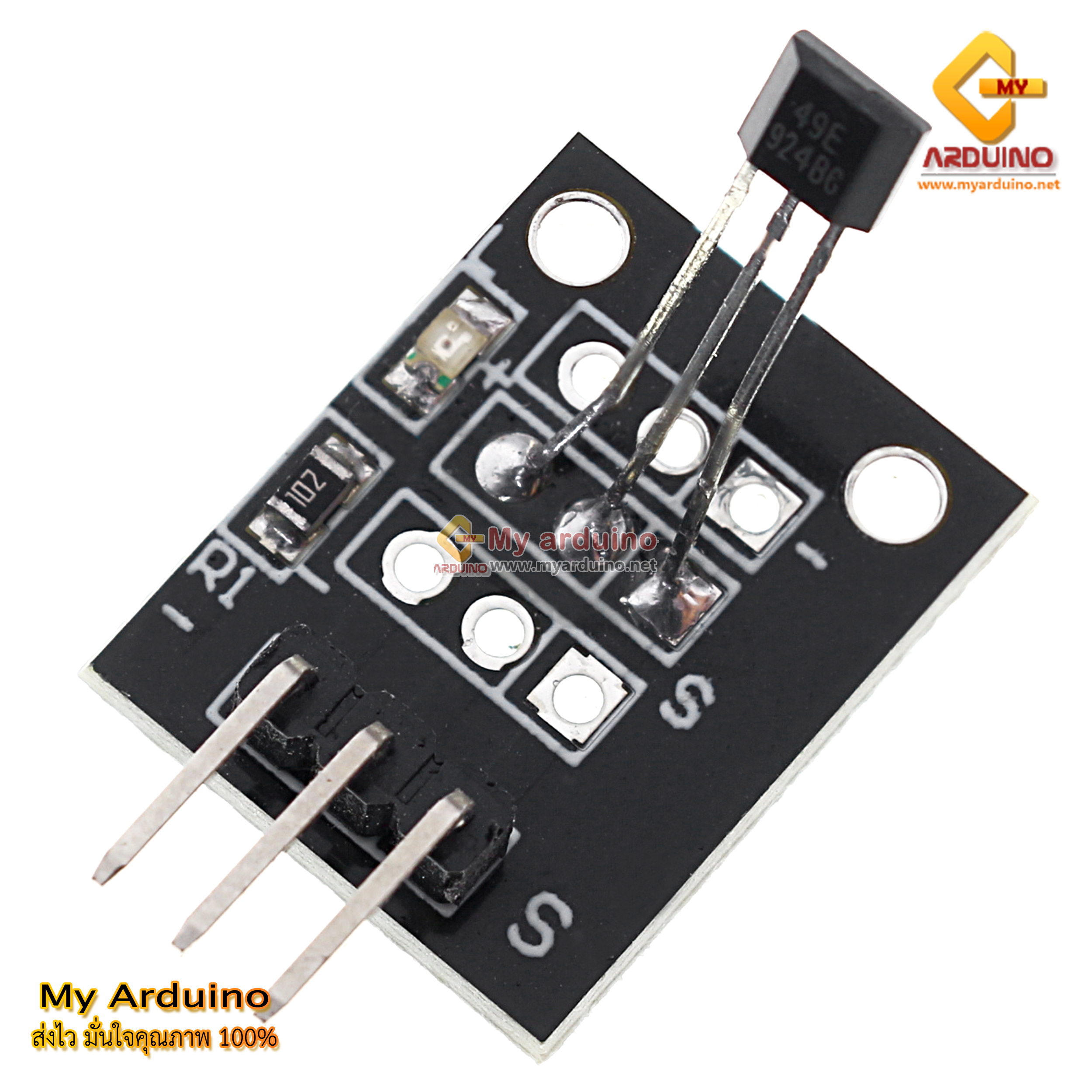 Hall effect magnetic sensor module 49E KY-035 - ขาย Arduino อุปกรณ์ ...